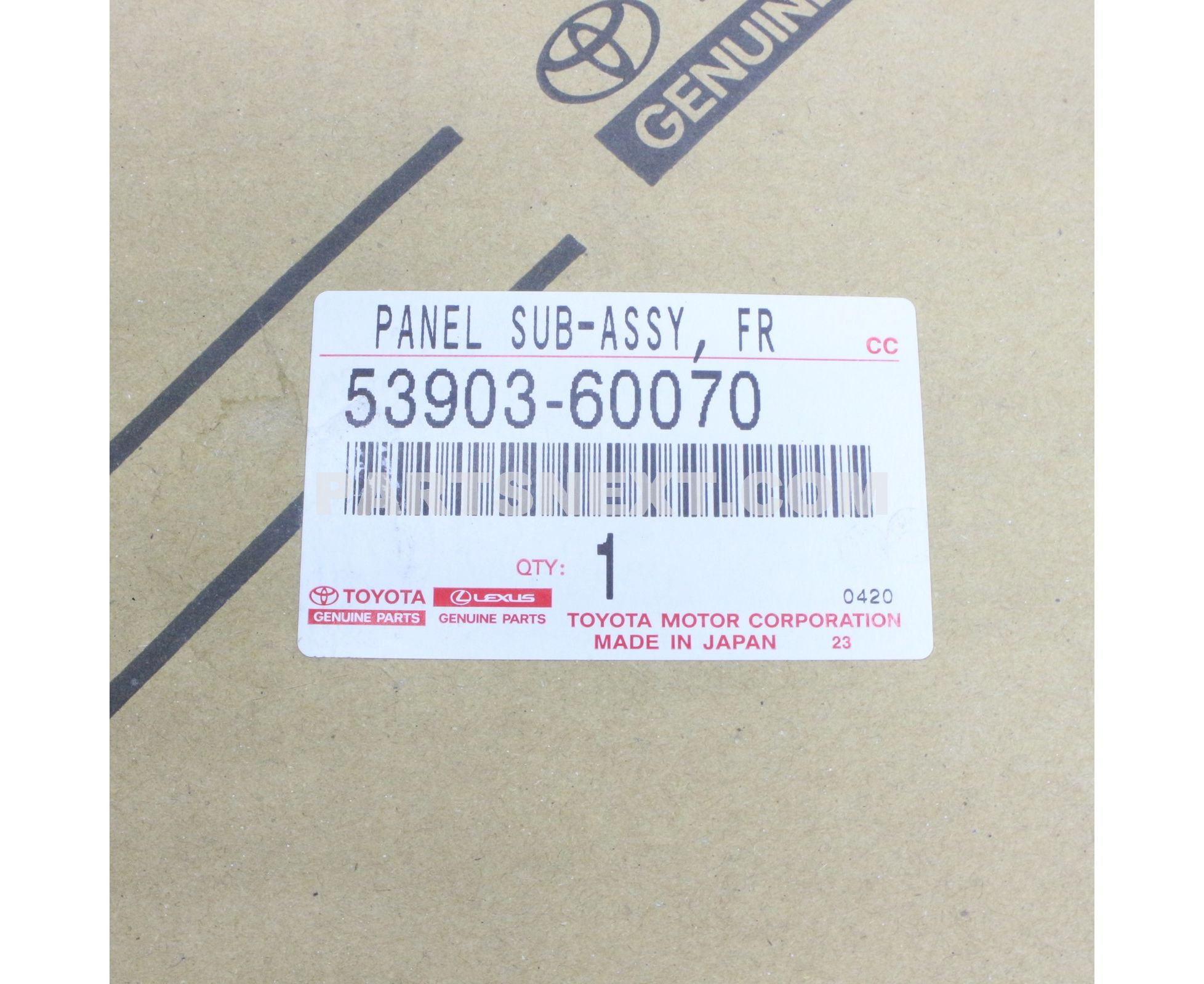 Toyota :: 52021-60120 REINFORCEMENT SUB-ASSY, FRONT BUMPER