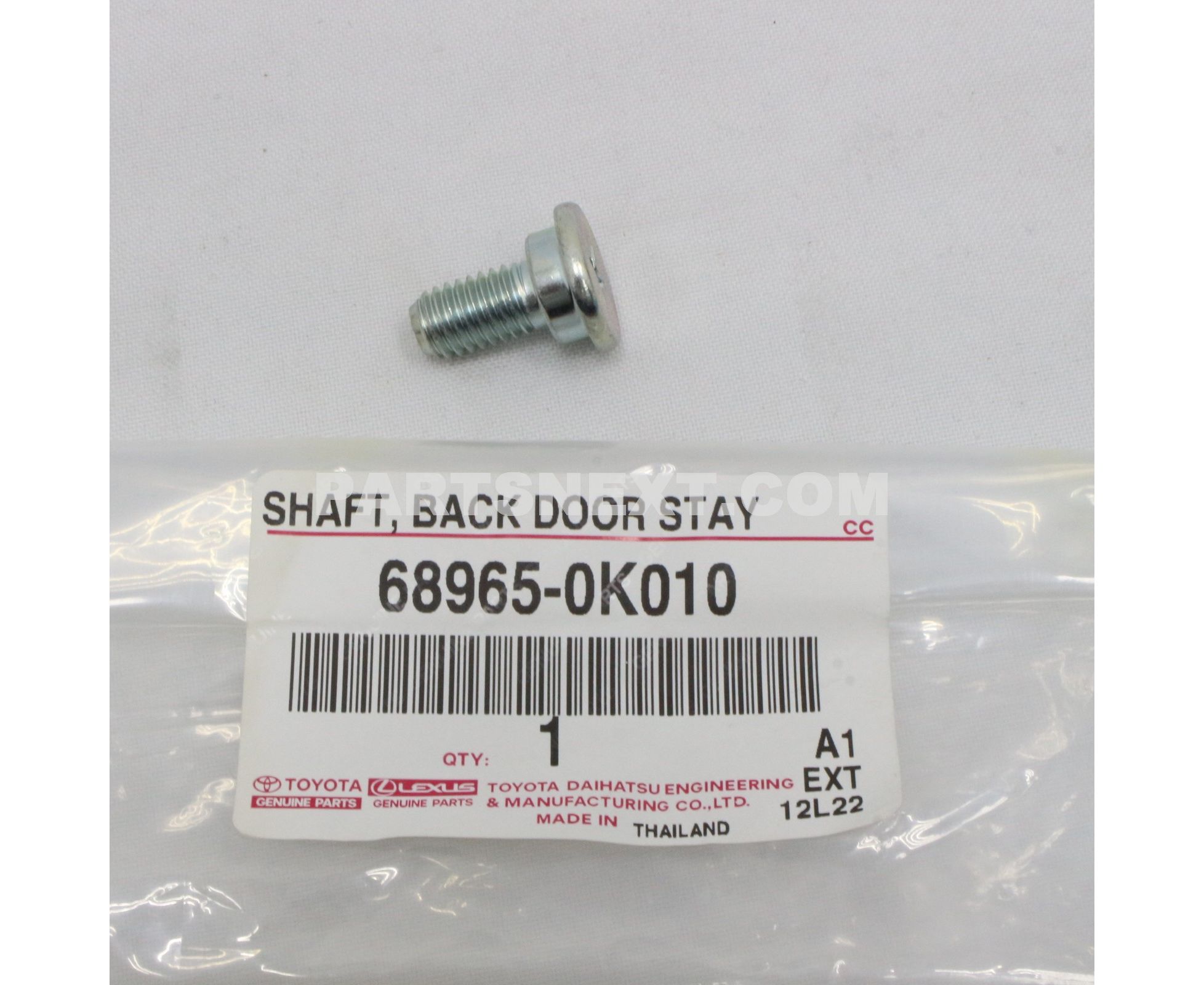 Toyota :: 68965-0K010 SHAFT, TAIL GATE STAY
