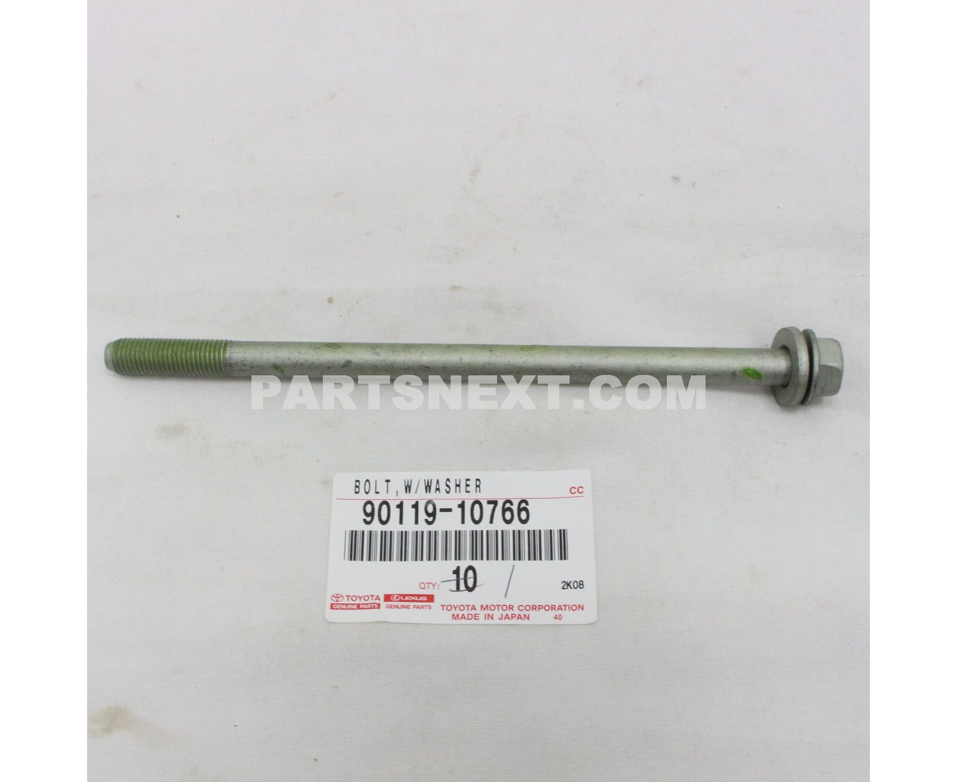 Toyota :: 90119-10766 BOLT, W/WASHER