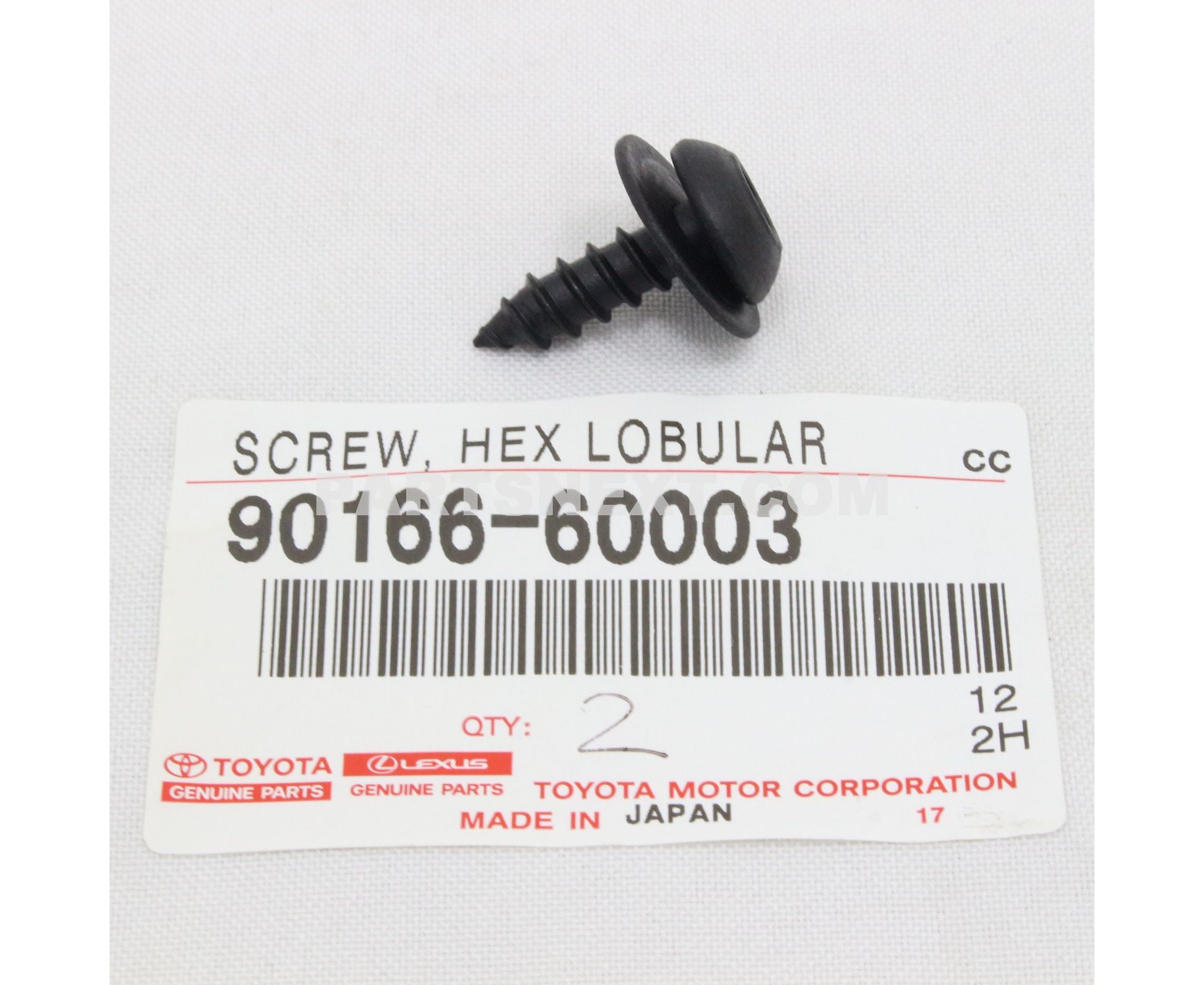 Toyota :: 90166-60003 SCREW, HEX LOBULAR