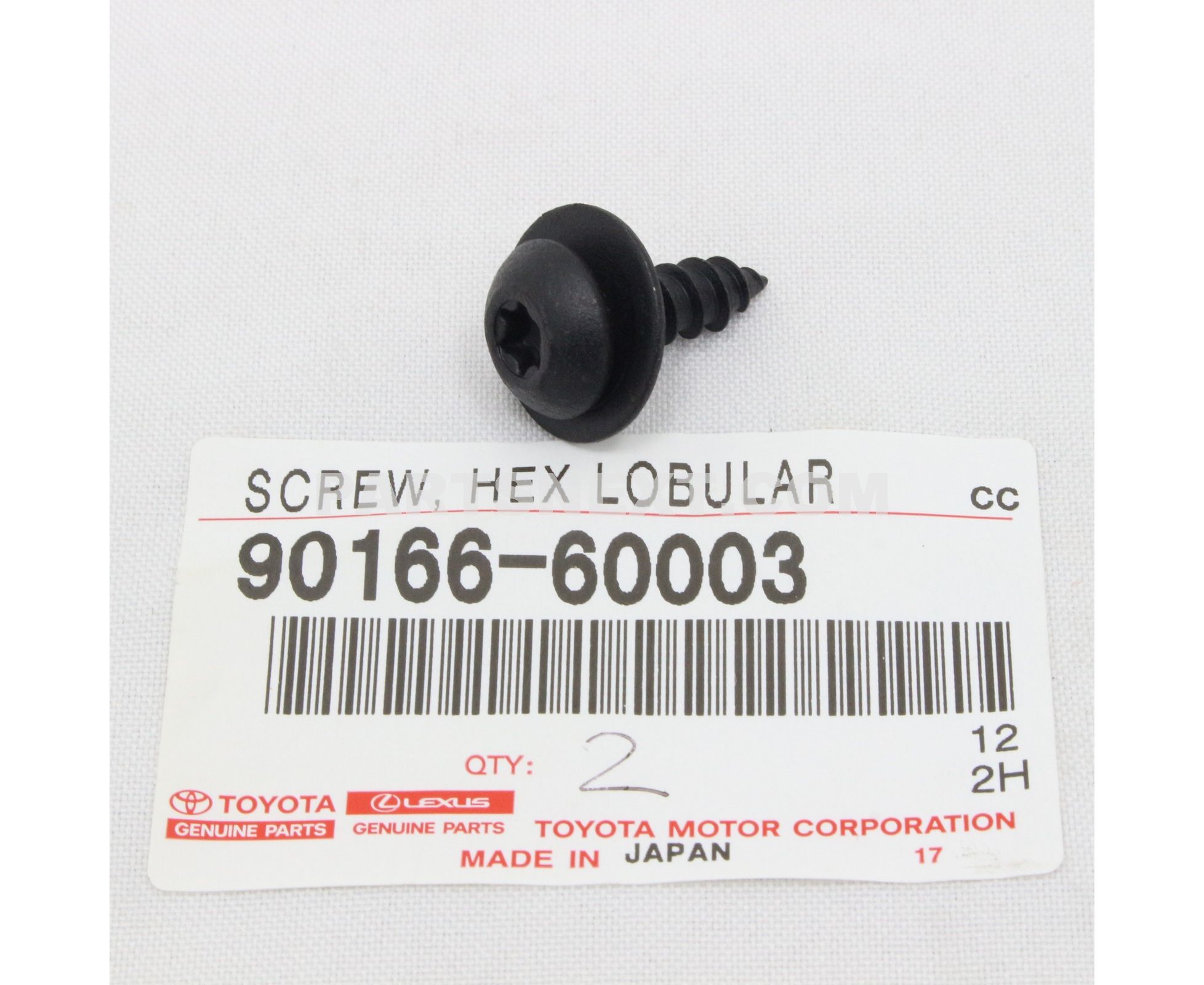 Toyota :: 90166-60003 SCREW, HEX LOBULAR