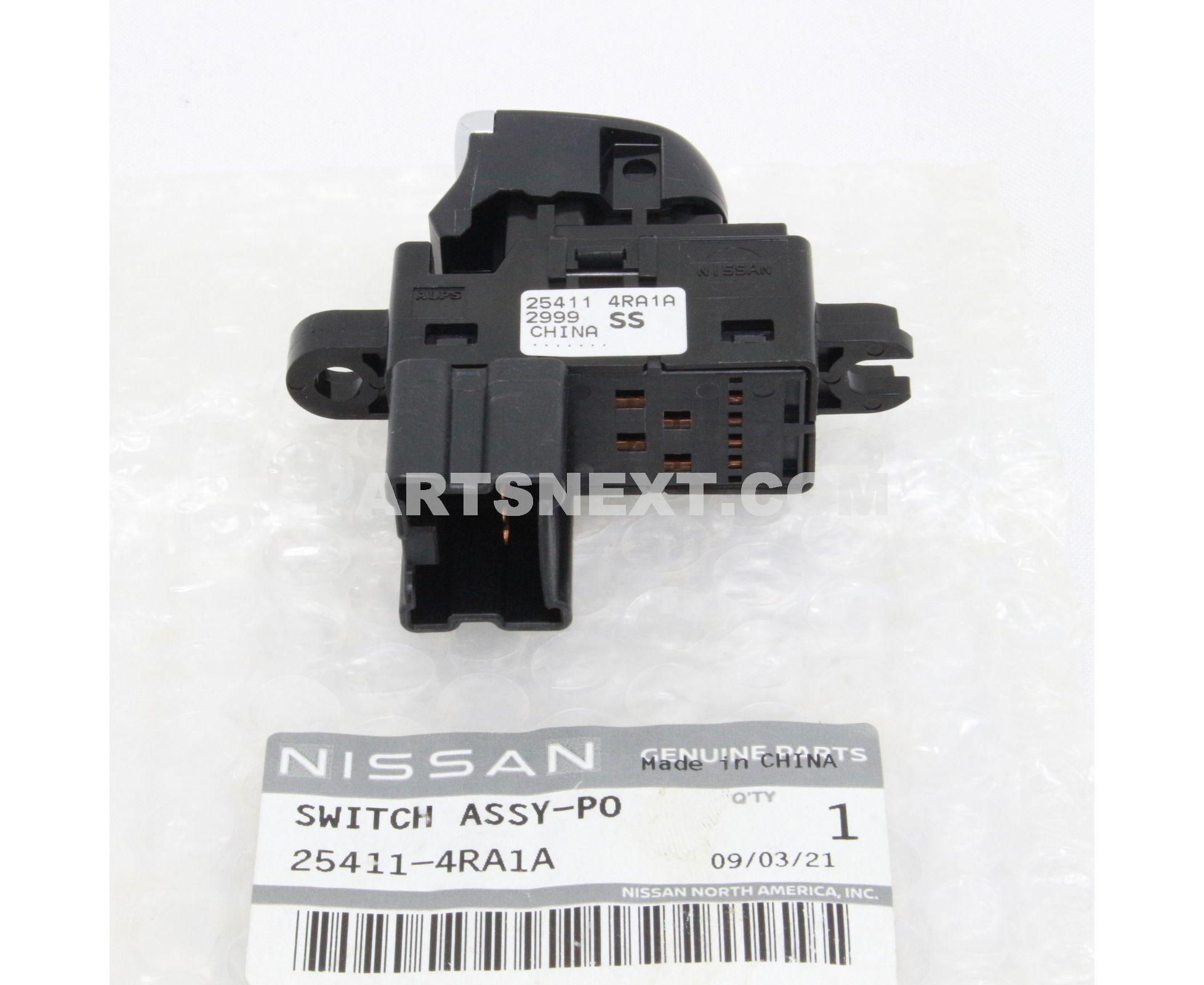 Nissan :: 25411-4RA1A SWITCH ASSY POWER WINDOW,ASSIST