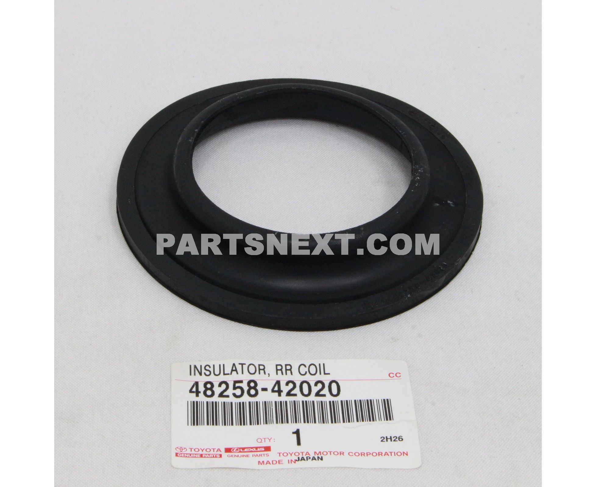 Toyota :: 48258-42020 INSULATOR, REAR COIL SPRING, LOWER, RH/LH