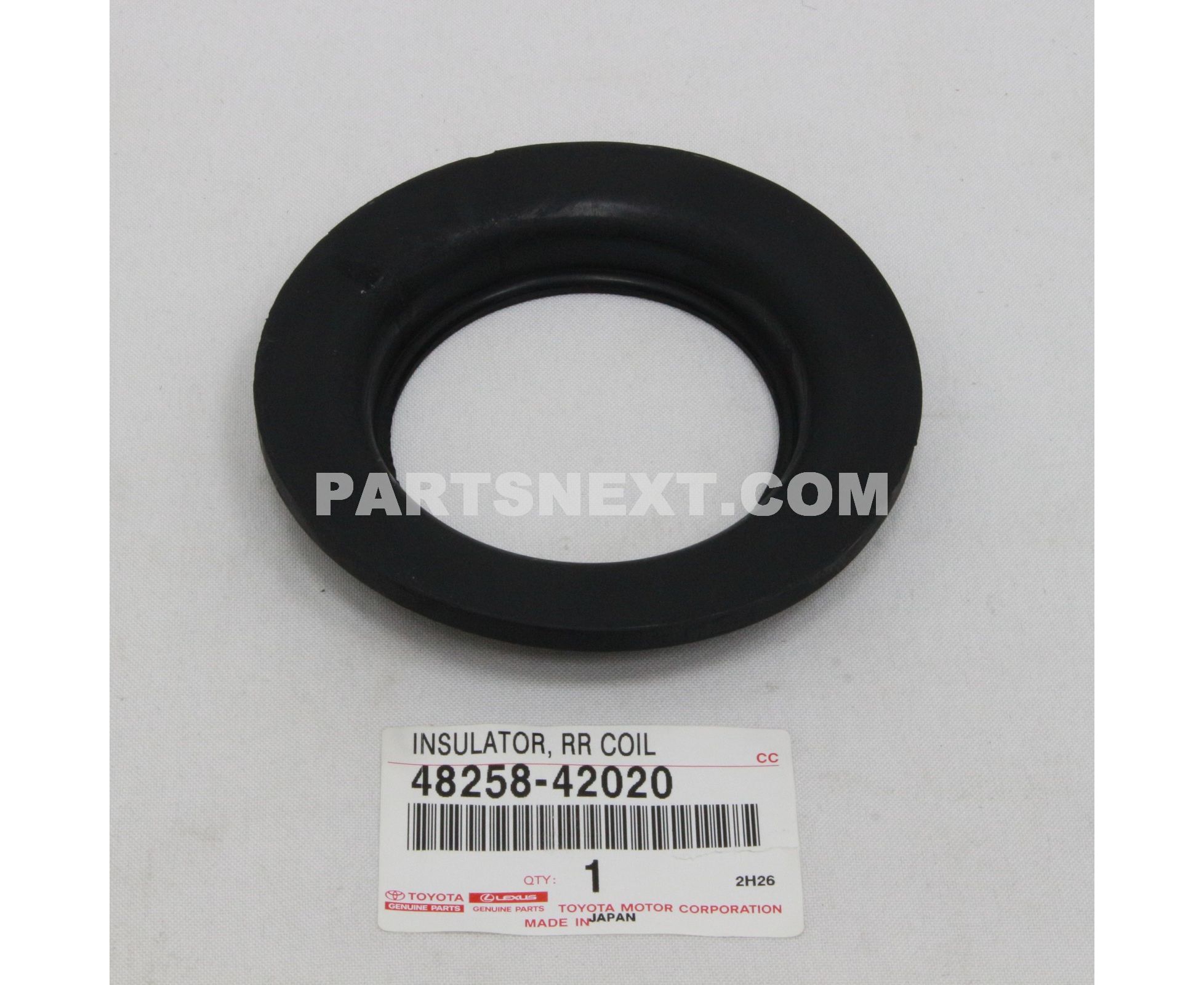 Toyota :: 48258-42020 INSULATOR, REAR COIL SPRING, LOWER, RH/LH