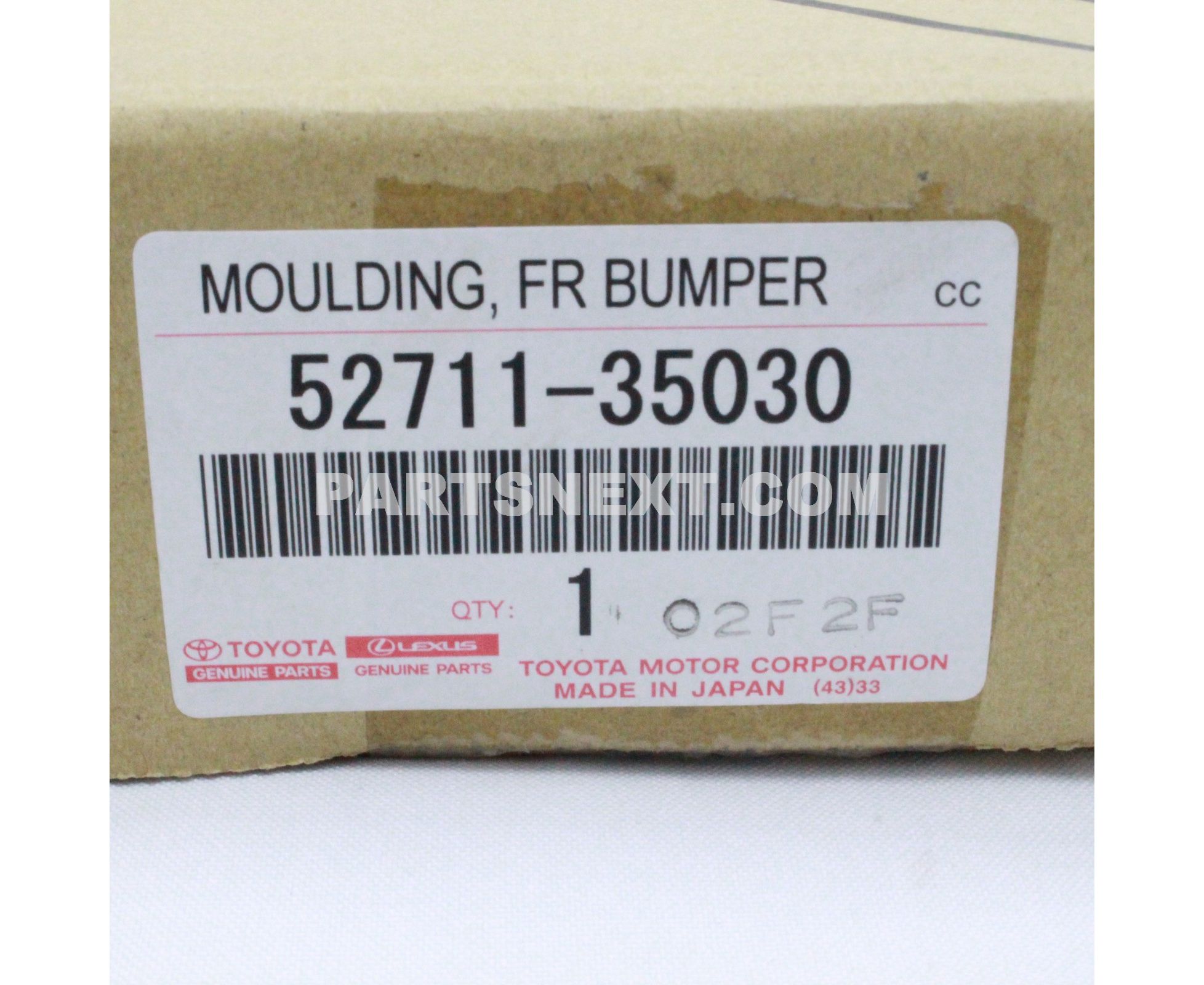 Toyota :: 52711-35030 MOULDING, FRONT BUMPER