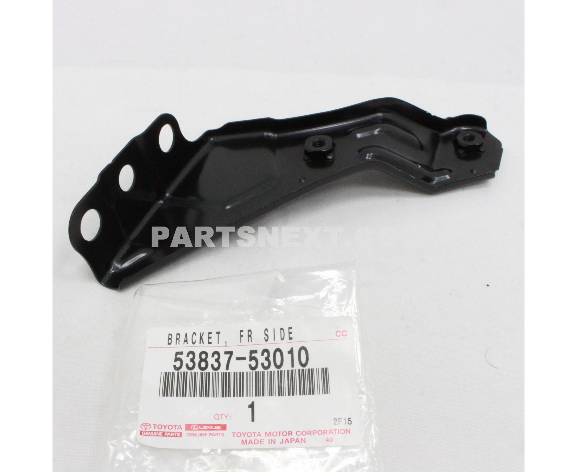 Toyota :: 53837-53010 BRACKET, FRONT SIDE PANEL, NO.2
