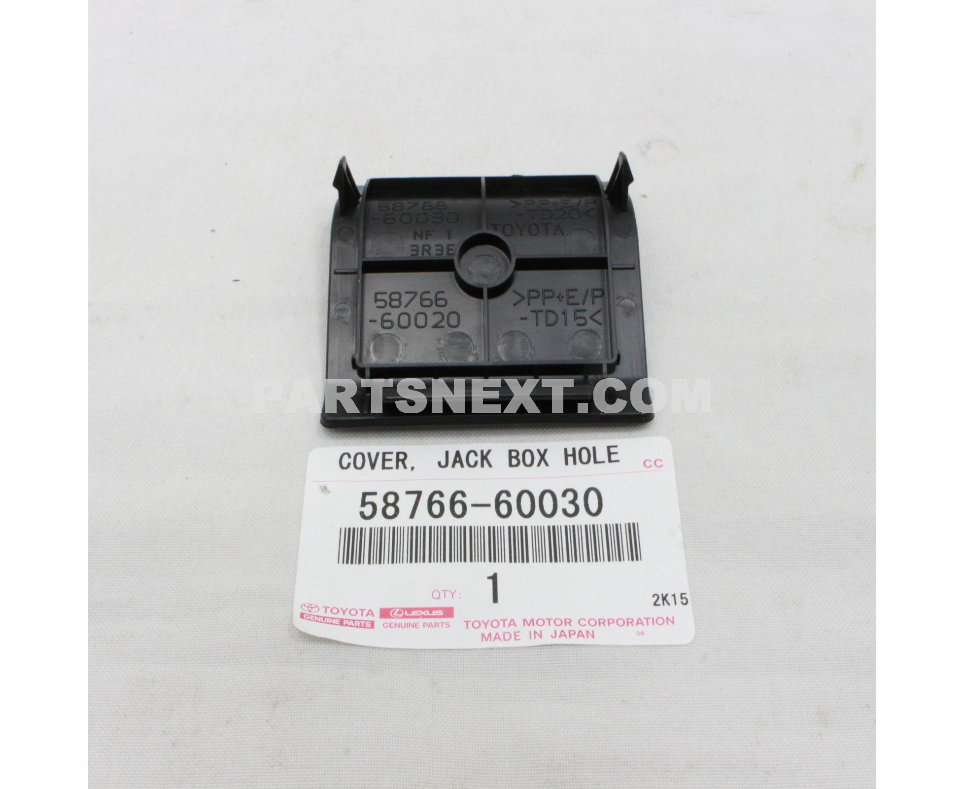 Toyota :: 58766-60030 COVER, JACK BOX HOLE