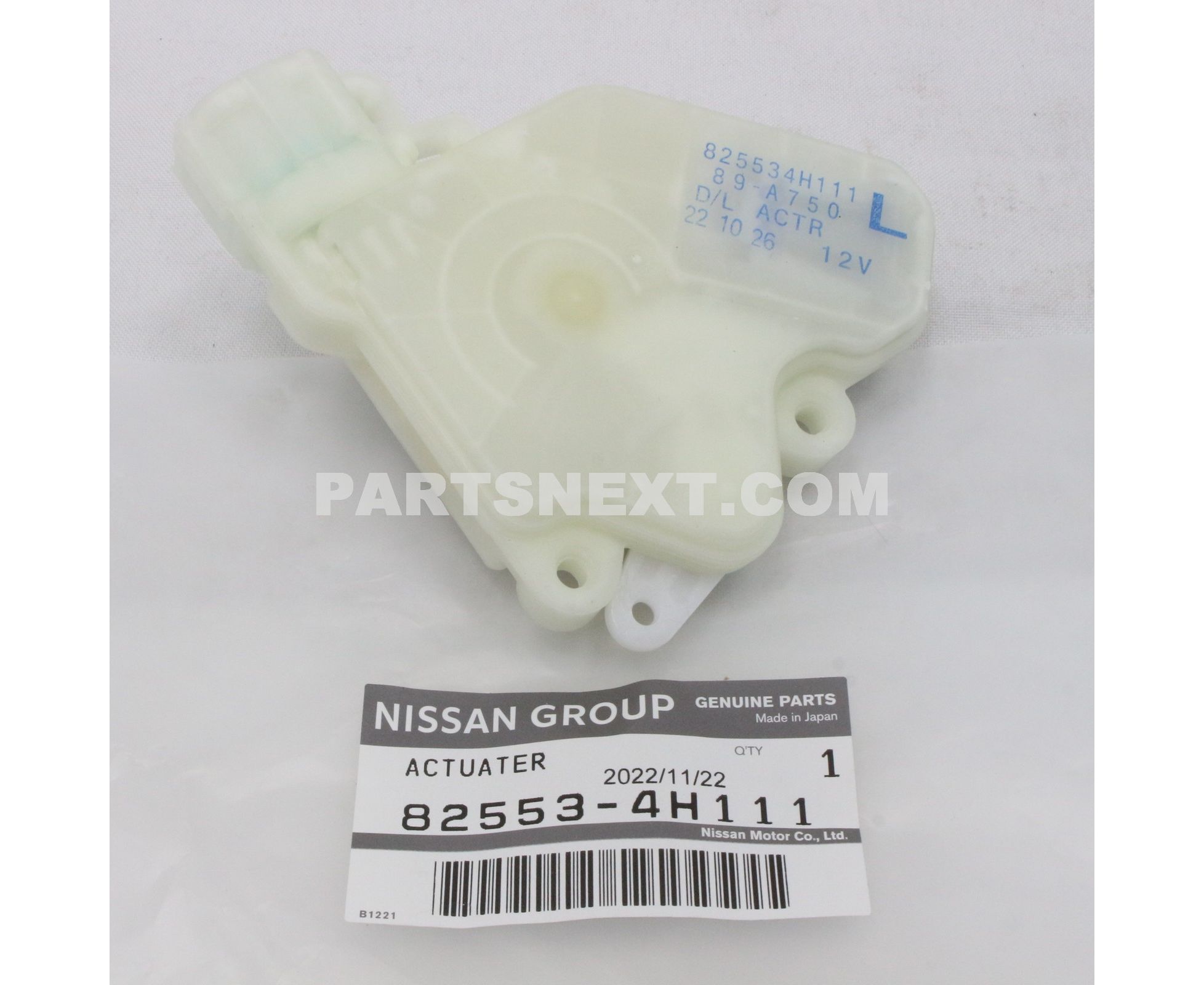 Nissan :: 82553-4H111 ACTUATOR-REAR DOOR LOCK LH