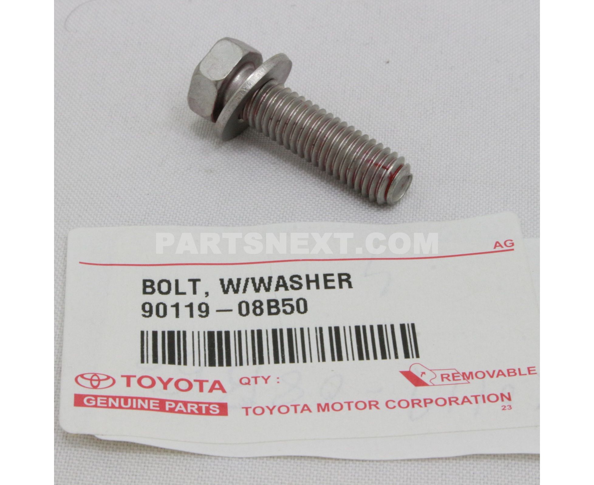 Toyota :: 90119-08B50 BOLT, W/WASHER