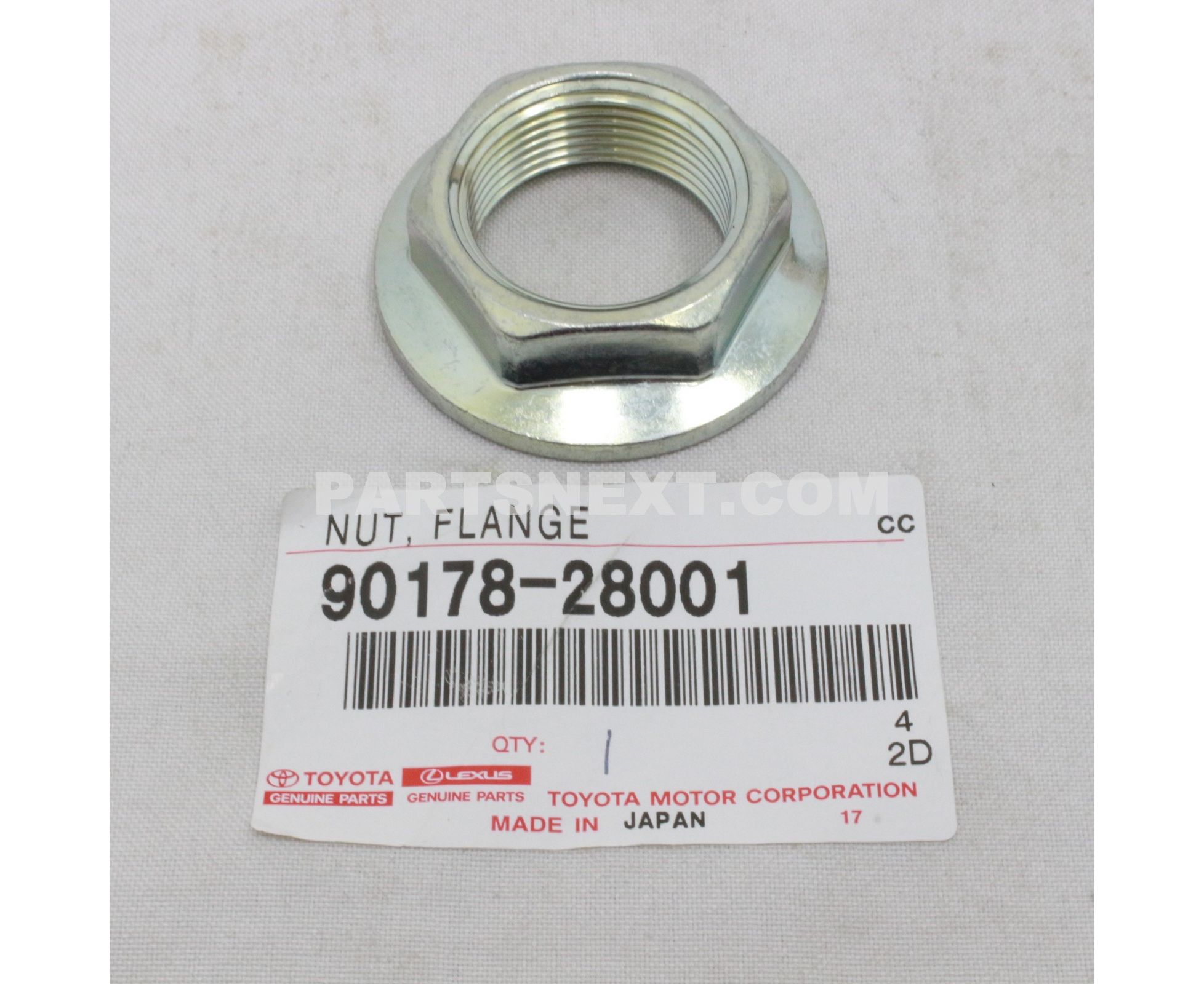 Toyota :: 90178-28001 NUT (FOR FRONT AXLE SHAFT), RH/LH