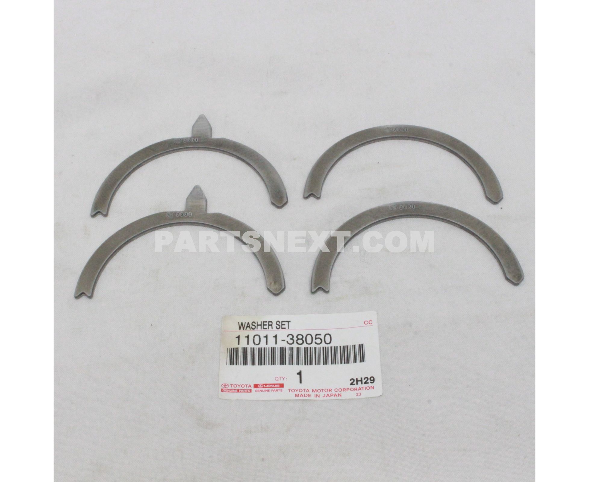 Toyota :: 11011-38050 WASHER SET, CRANKSHAFT THRUST