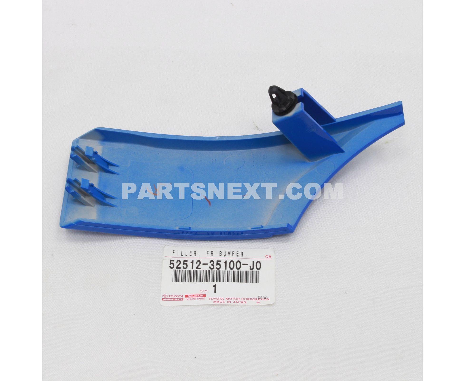 Toyota :: 52512-35100-J0 FILLER, FRONT BUMPER, RH