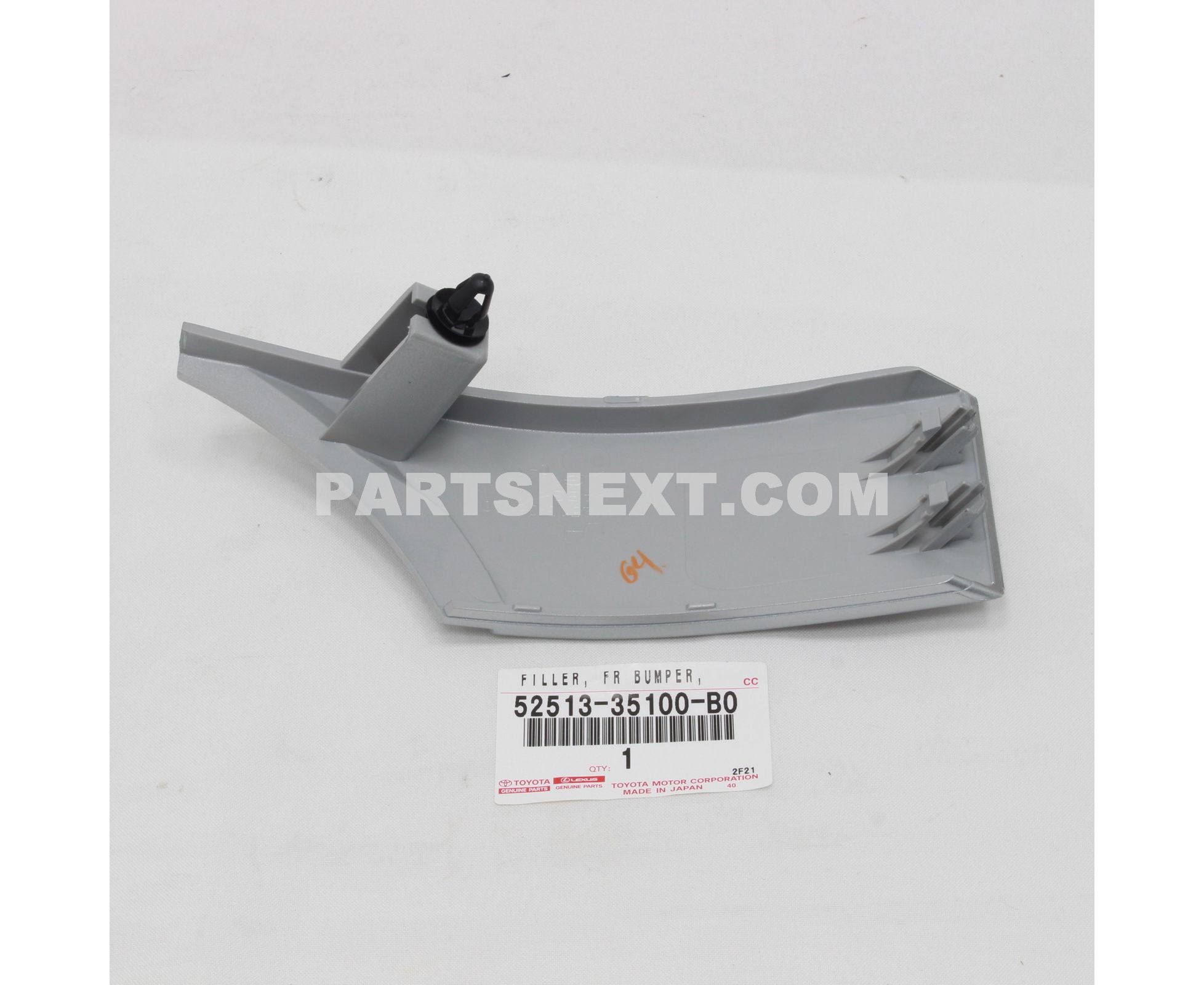 Toyota :: 52513-35100-B0 FILLER, FRONT BUMPER, LH