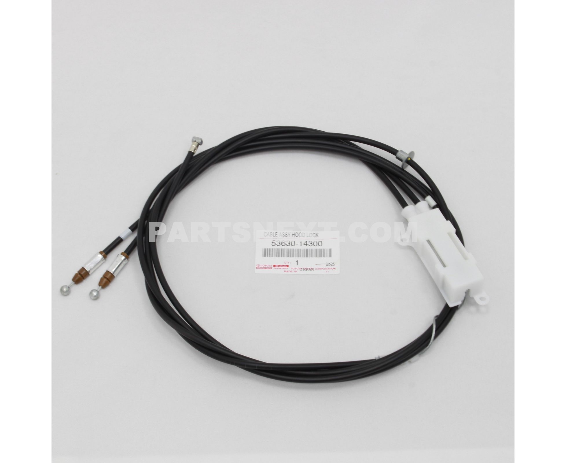 Toyota :: 53630-14300 CABLE ASSY, HOOD LOCK CONTROL