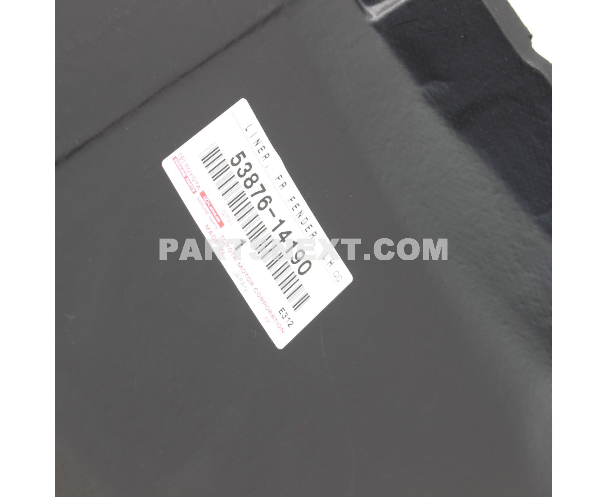 Toyota :: 53876-14190 LINER, FRONT FENDER, LH