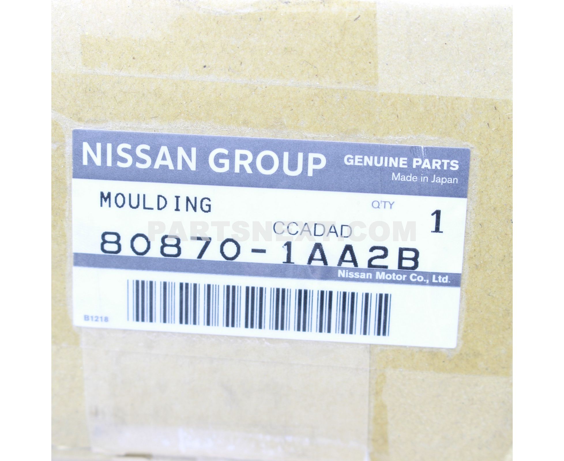 Nissan :: 80870-1AA2B MOULDING-FRONT DOOR RH
