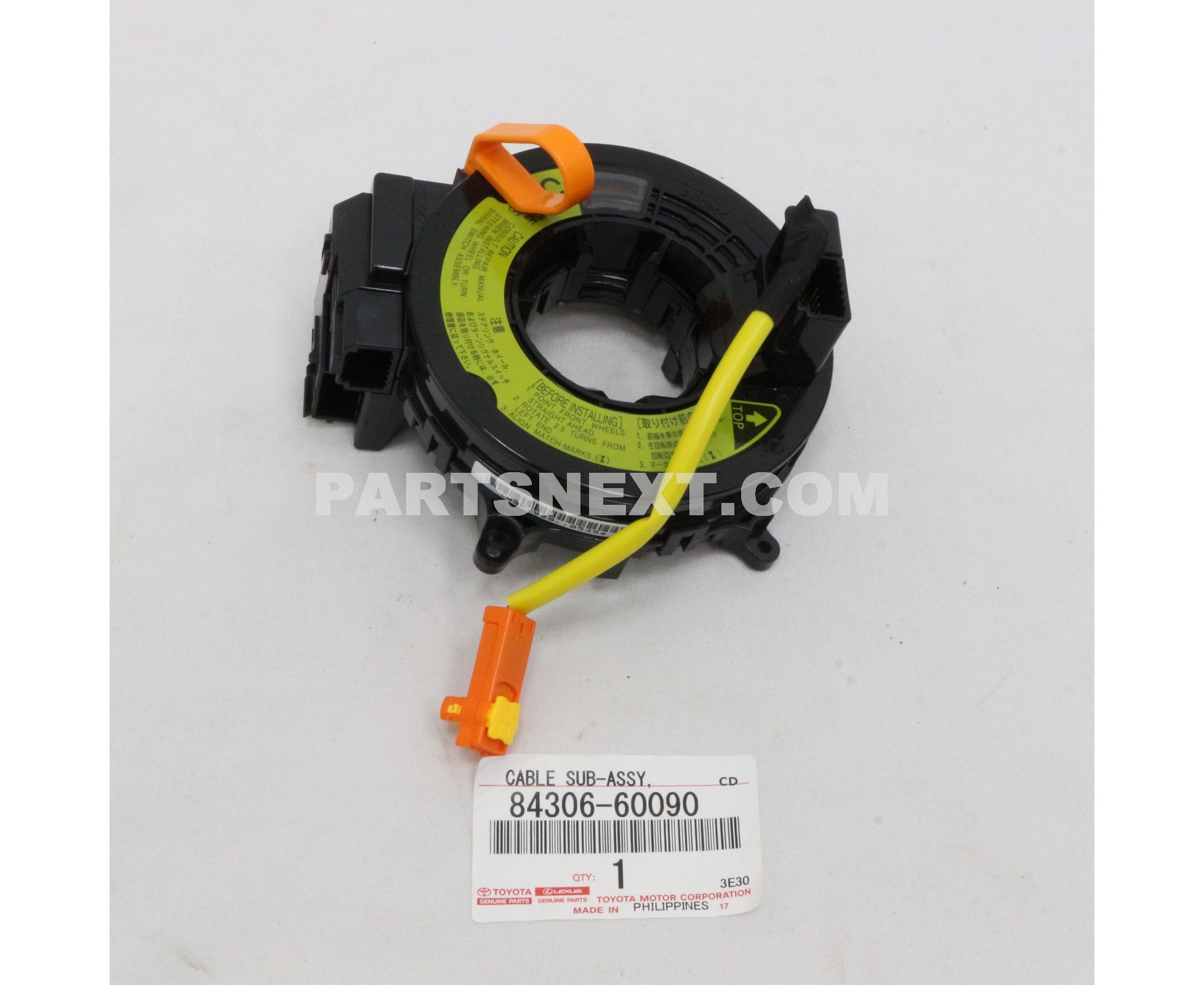 Toyota :: 84306-60090 CABLE SUB-ASSY, SPIRAL