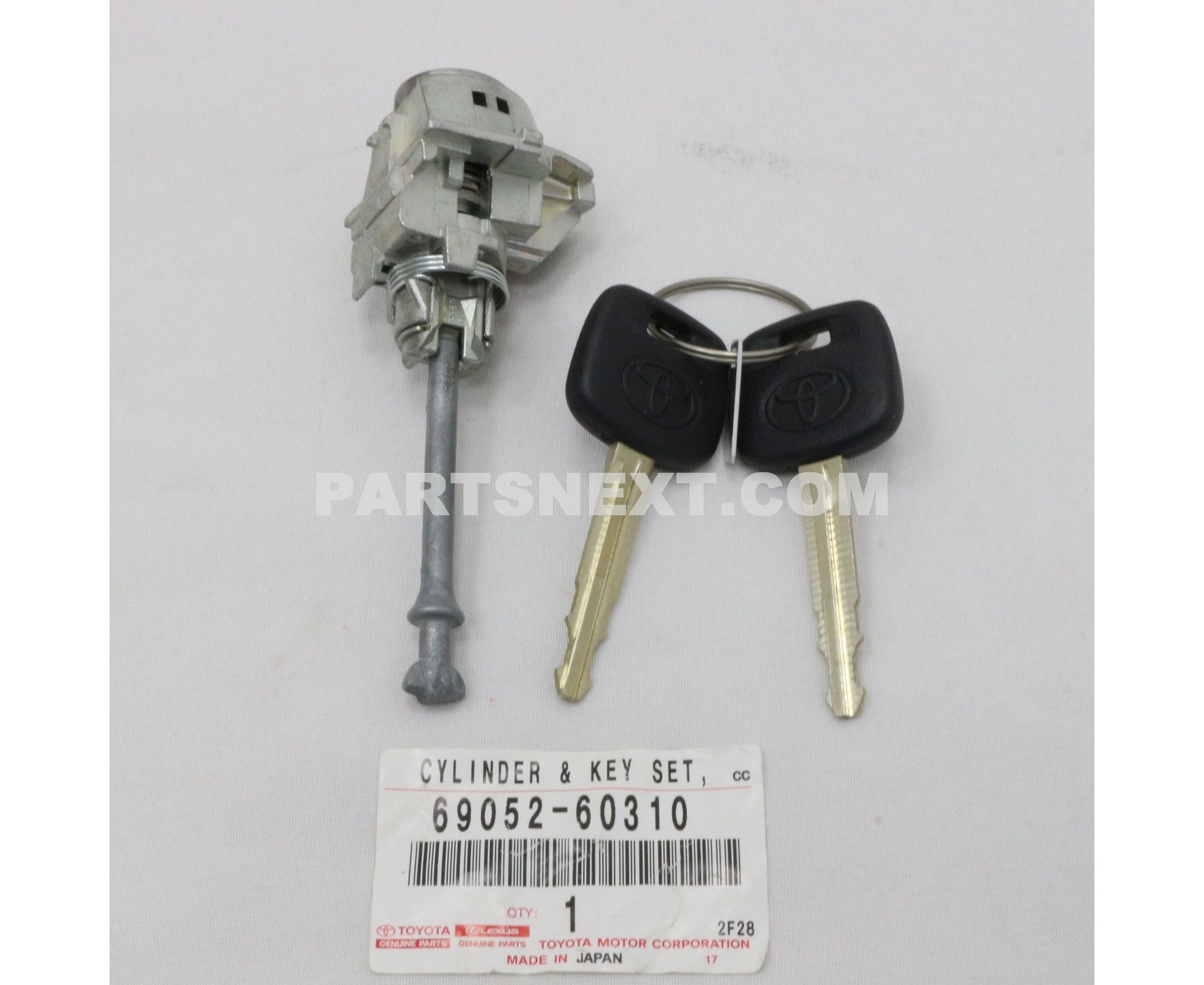 Toyota :: 69052-60310 CYLINDER & KEY SET, DOOR LOCK, LH