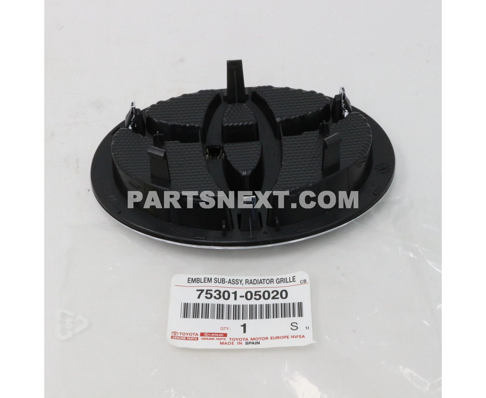 Toyota :: 75301-05020 EMBLEM, RADIATOR GRILLE (OR FRONT PANEL)