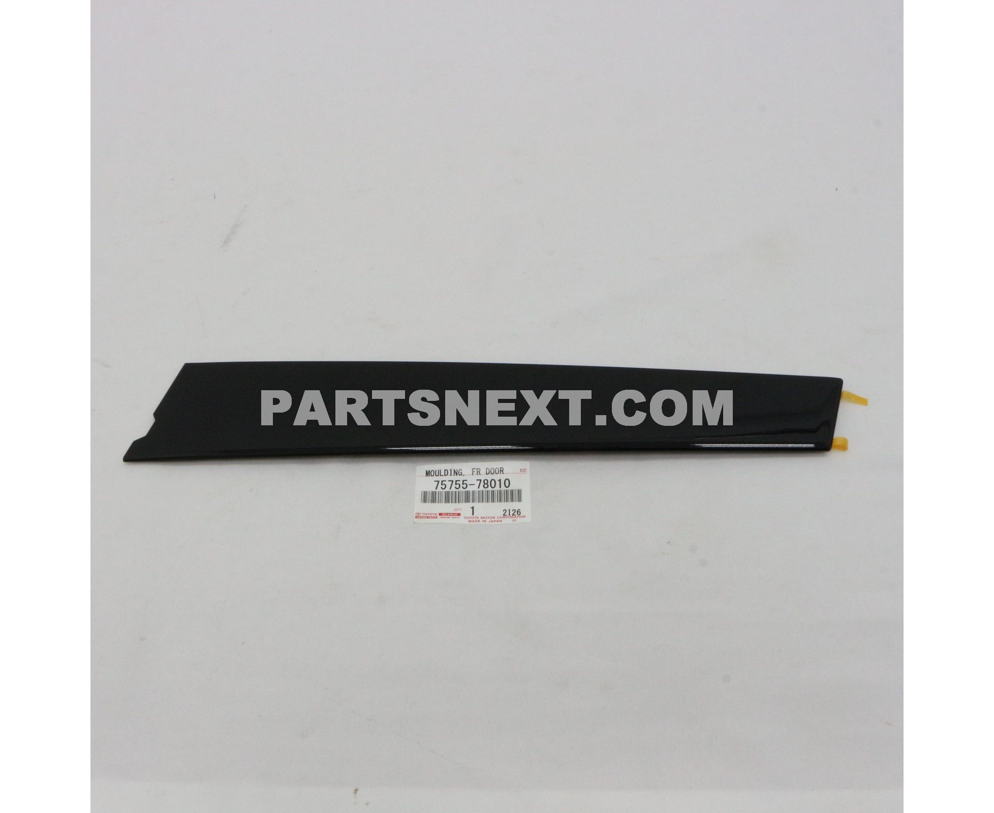 Toyota :: 75755-78010 MOULDING, FRONT DOOR WINDOW FRAME, REAR RH