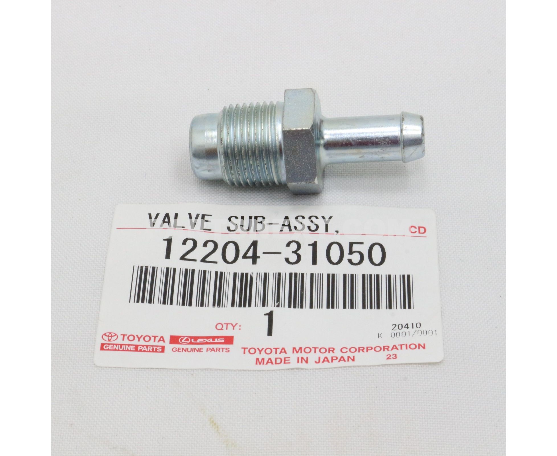 Toyota :: 12204-31050 VALVE SUB-ASSY, VENTILATION