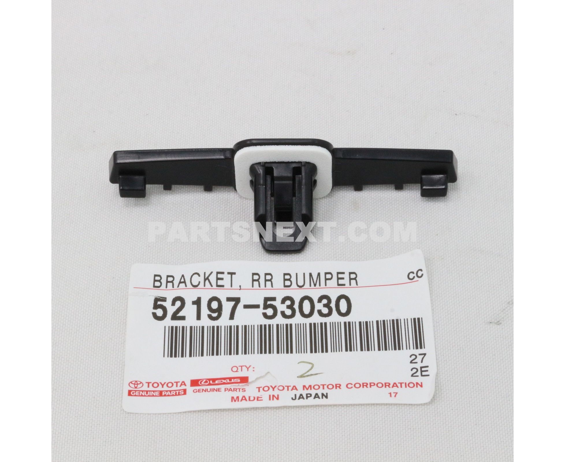 Toyota :: 52197-53030 BRACKET, REAR BUMPER SEAL, RH/LH