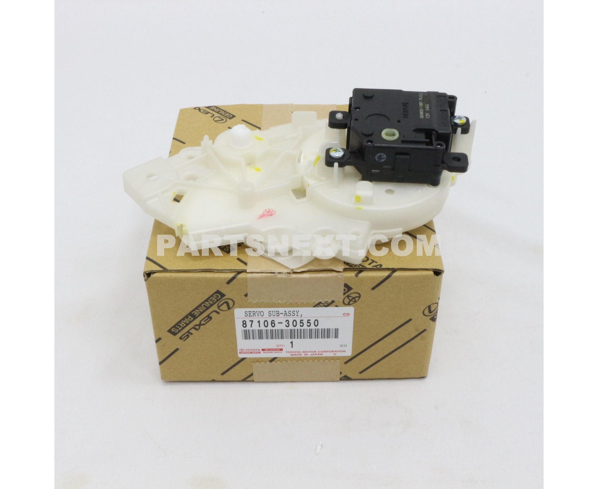 Toyota :: 87106-30550 DAMPER SERVO SUB-ASSY, AIR CONDITIONER RADIATOR, NO.3