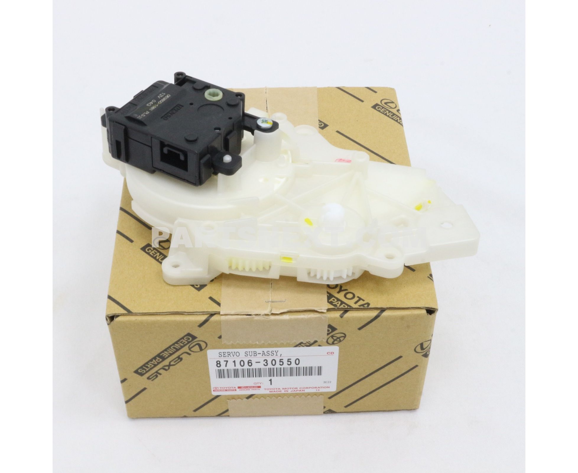 Toyota :: 87106-30550 DAMPER SERVO SUB-ASSY, AIR CONDITIONER RADIATOR, NO.3