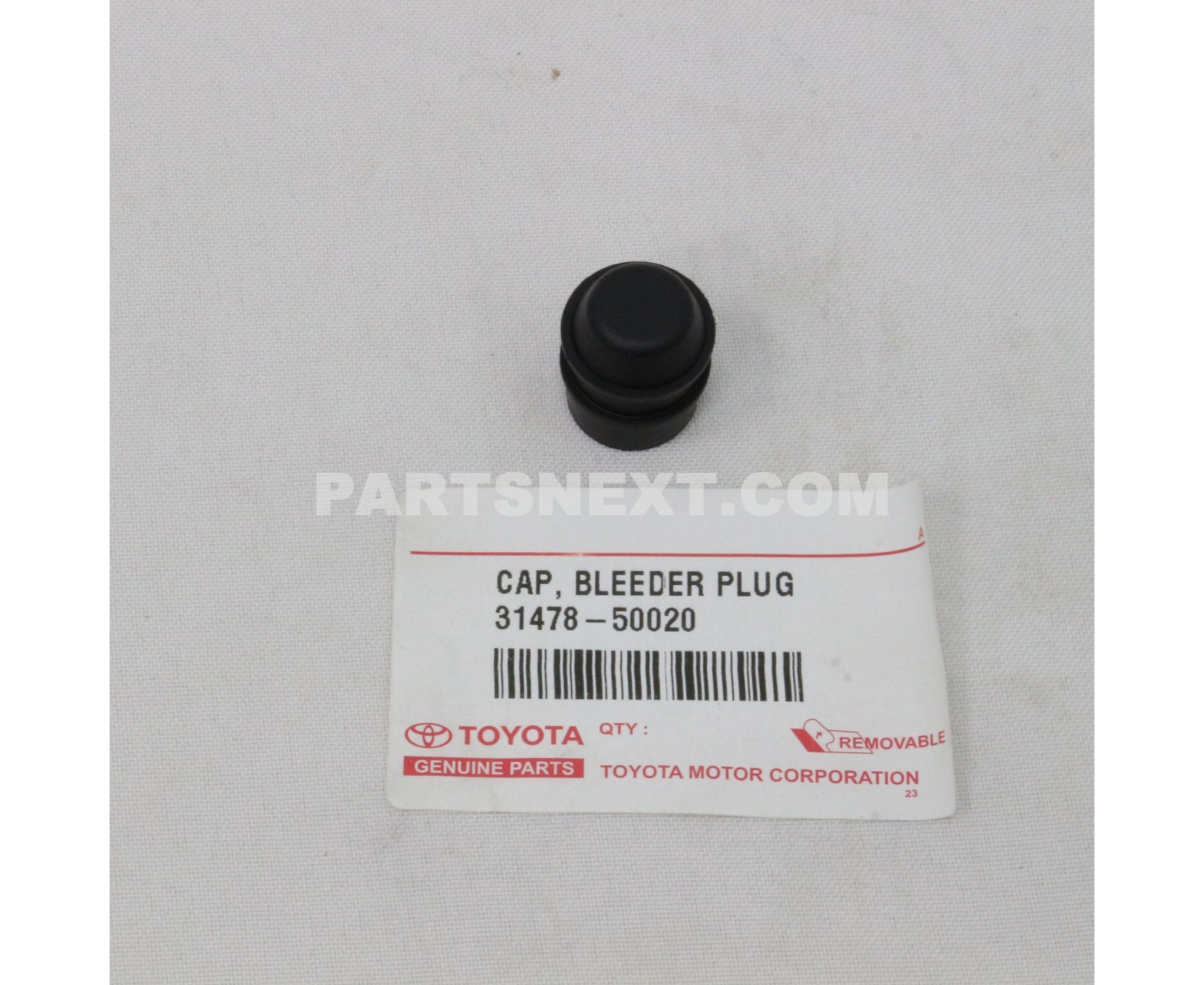 Toyota :: 31478-50020 CAP, BLEEDER PLUG(FOR FRONT DISC BRAKE)