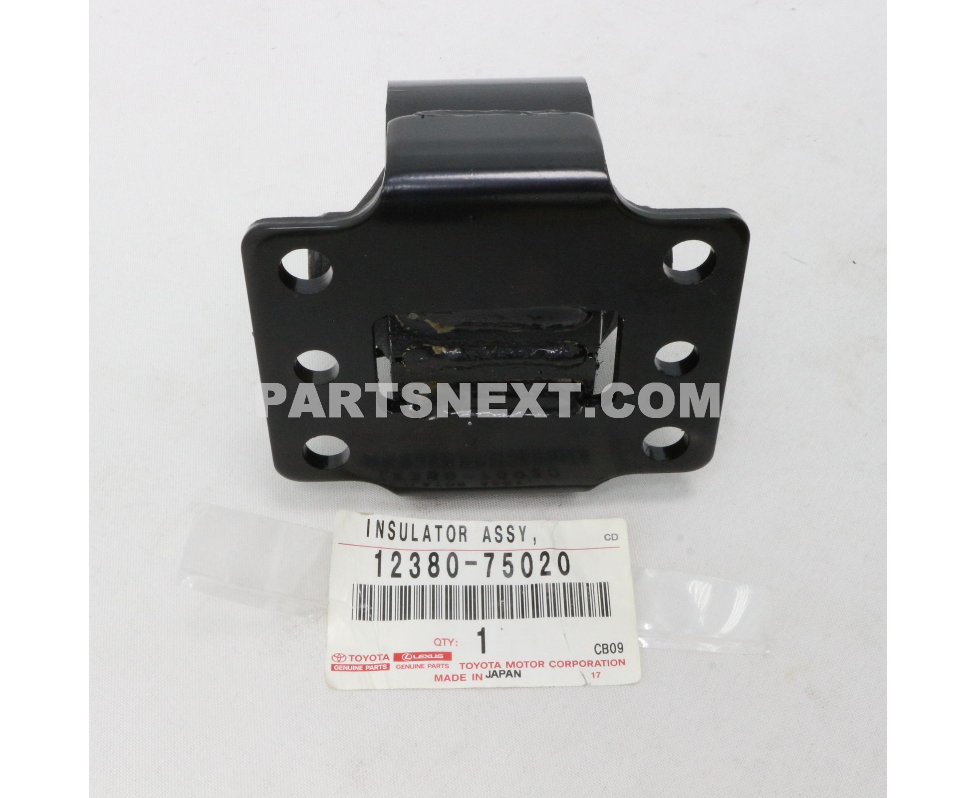 Toyota :: 12380-75020 INSULATOR ASSY, ENGINE MOUNTING, REAR
