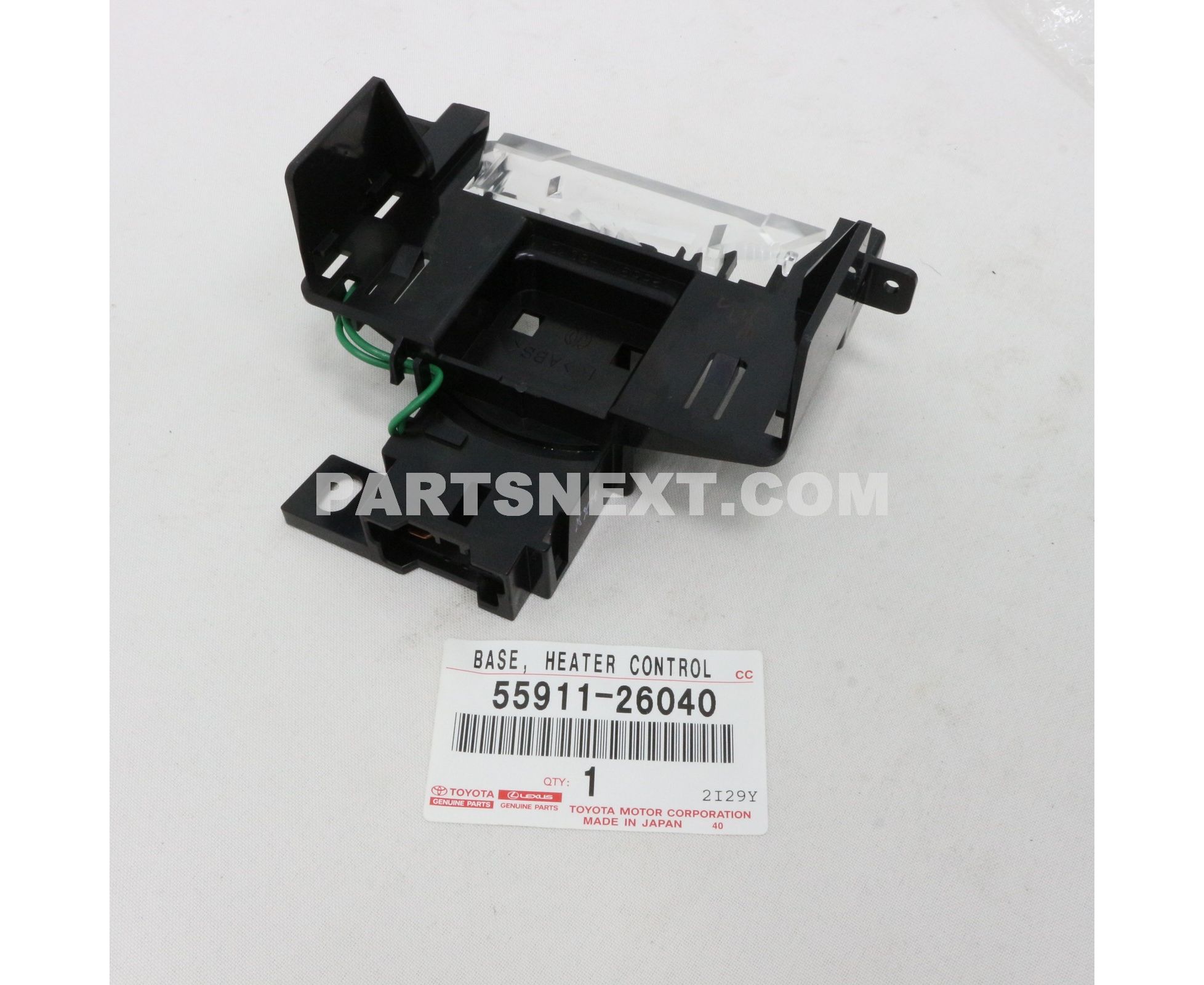 Toyota :: 55911-26040 BASE, HEATER CONTROL