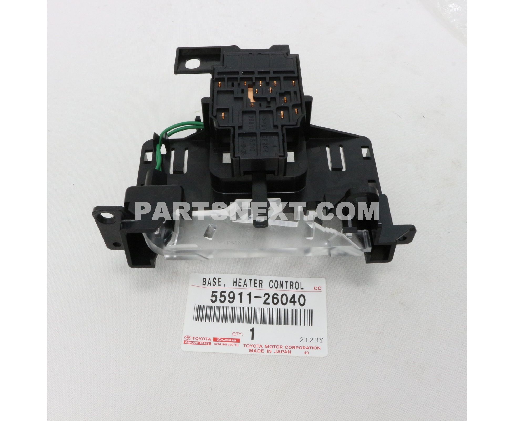 Toyota :: 55911-26040 BASE, HEATER CONTROL