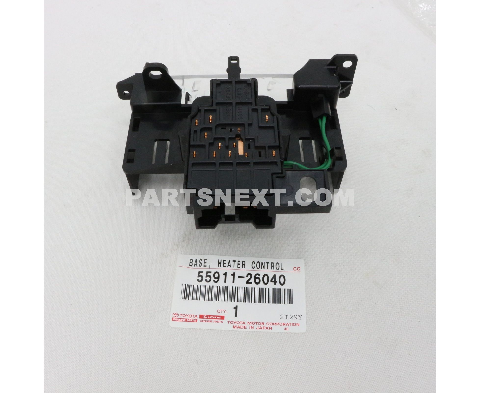 Toyota :: 55911-26040 BASE, HEATER CONTROL