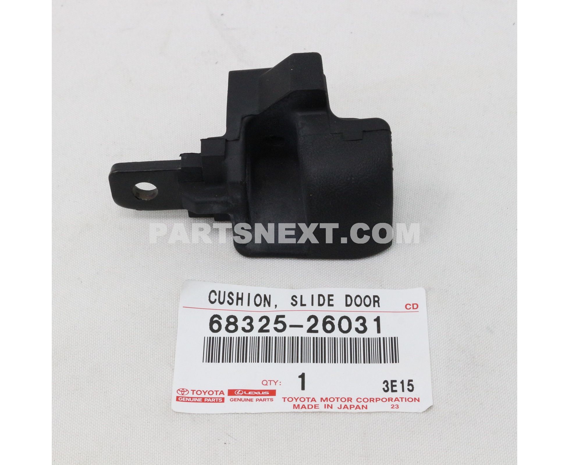 Toyota :: 68325-26031 CUSHION, SLIDE DOOR UPPER RAIL, RH