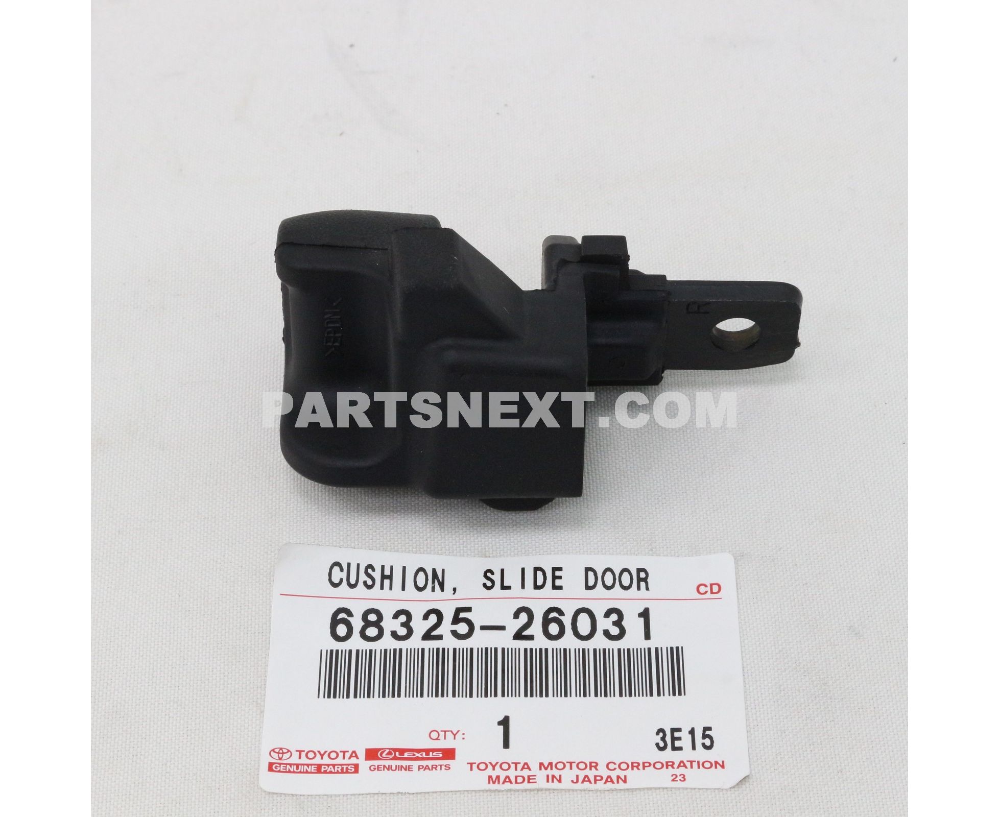 Toyota :: 68325-26031 CUSHION, SLIDE DOOR UPPER RAIL, RH