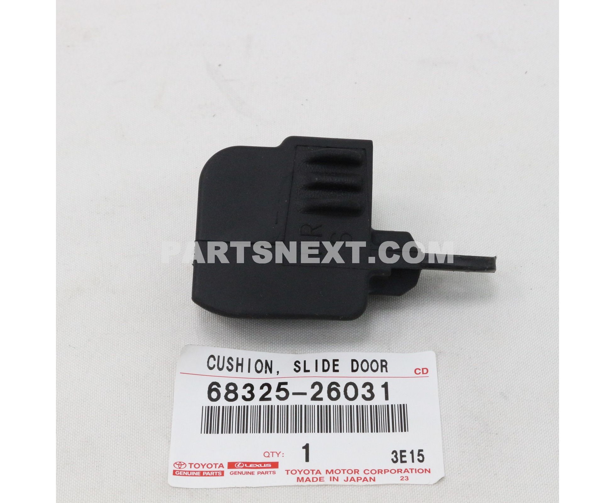 Toyota :: 68325-26031 CUSHION, SLIDE DOOR UPPER RAIL, RH