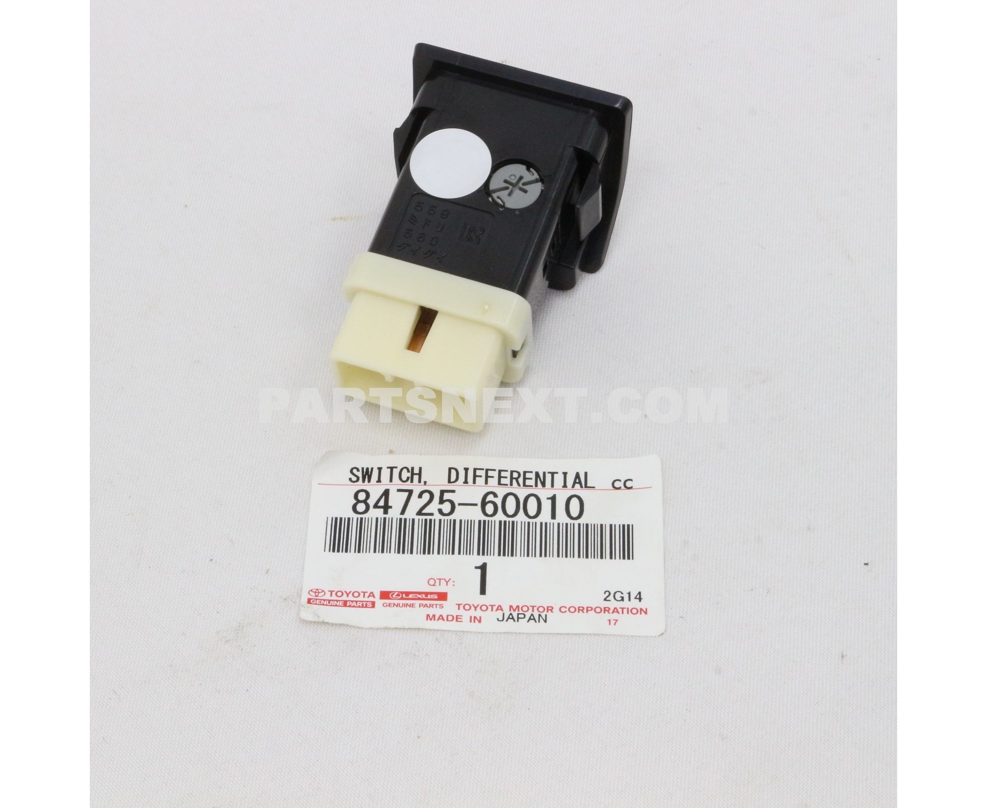 Toyota :: 84725-60010 SWITCH, CENTER DIFFERENTIAL LOCK