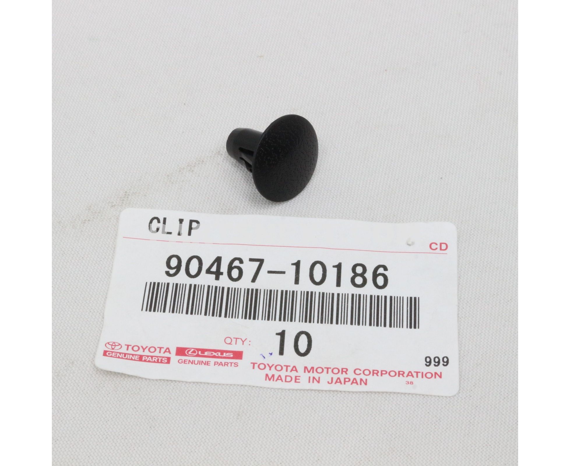 Toyota :: 90467-10186 CLIP(FOR FRONT FENDER APRON SEAL)