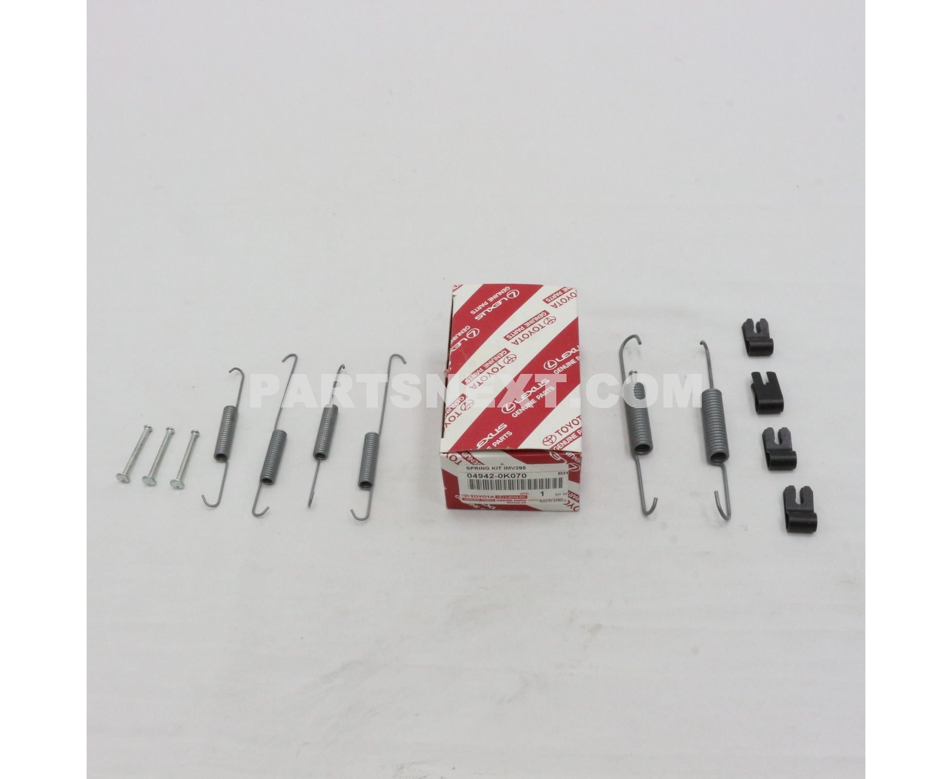 Toyota :: 04942-0K070 SPRING KIT, REAR BRAKE