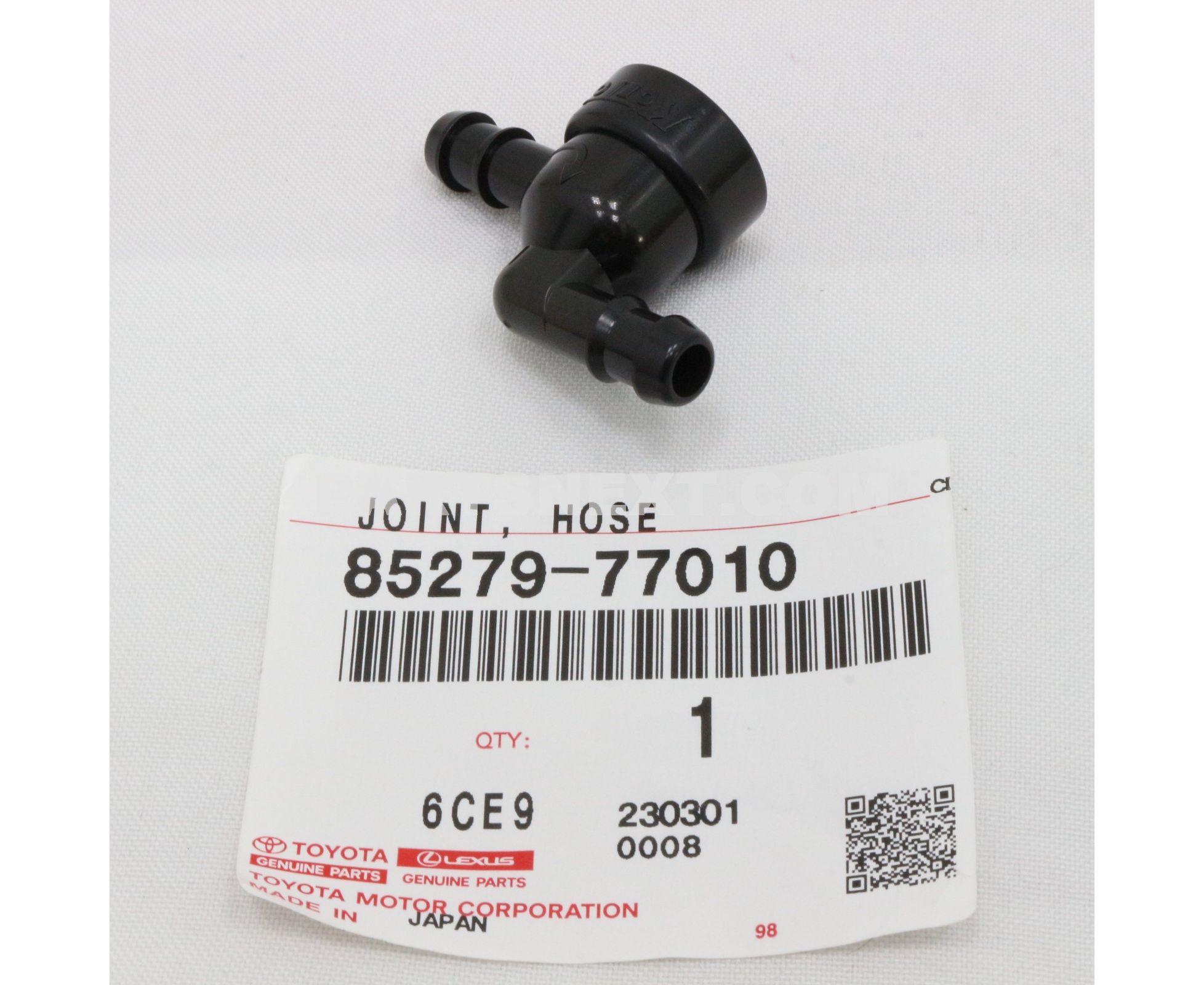 Toyota :: 85279-77010 JOINT, HEADLAMP CLEANER HOSE