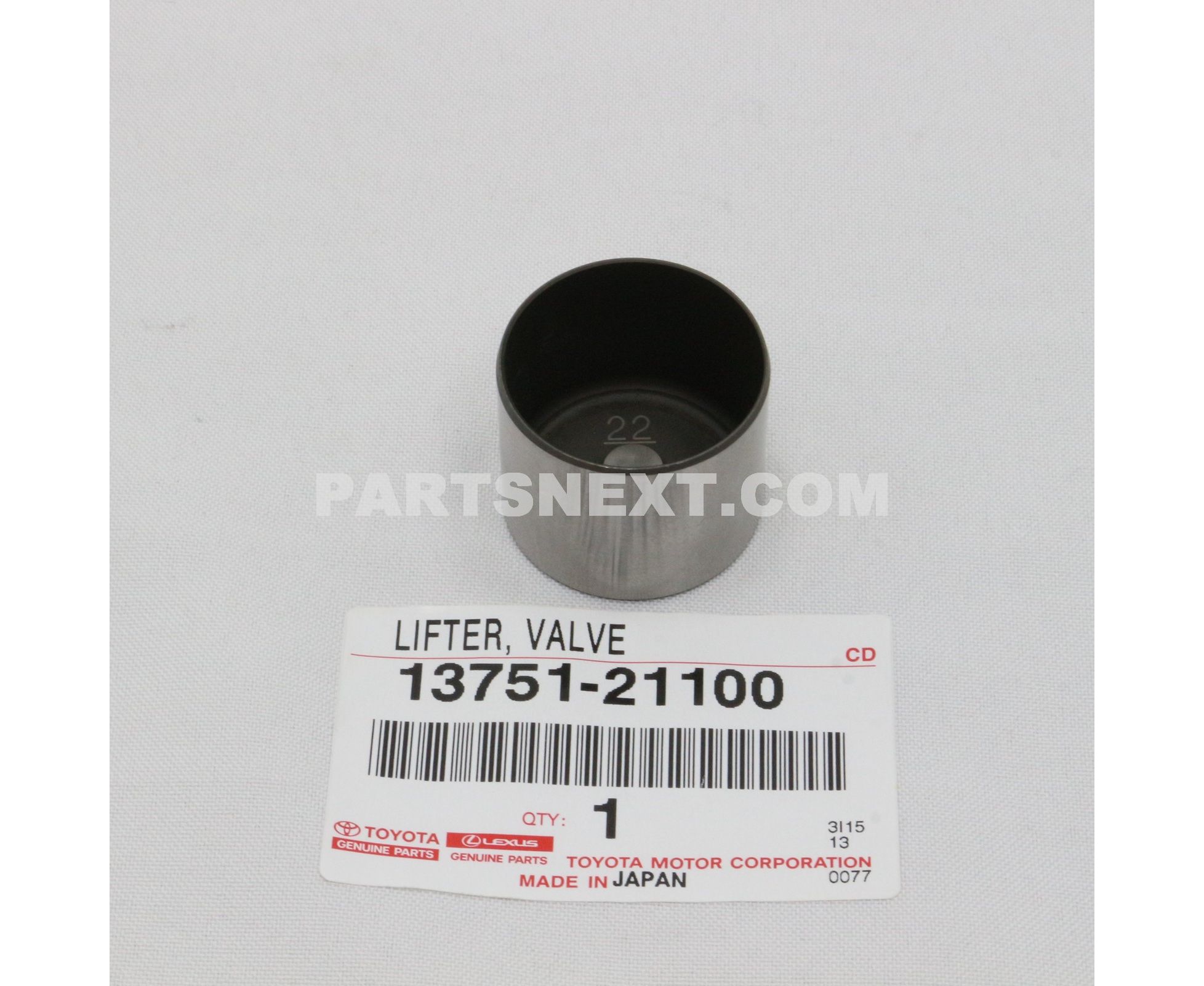 Toyota :: 13751-21100 LIFTER, VALVE