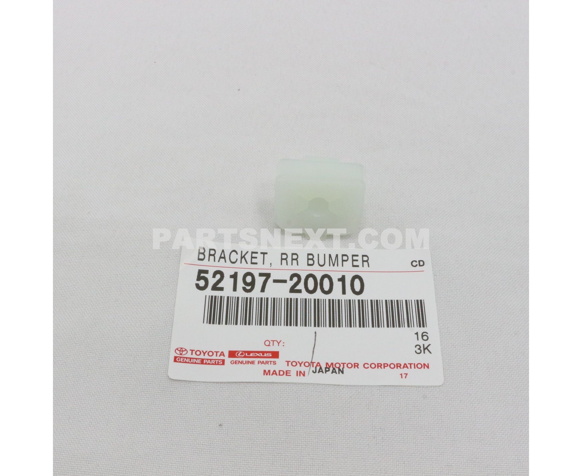 Toyota :: 52197-20010 BRACKET, REAR BUMPER SEAL, RH