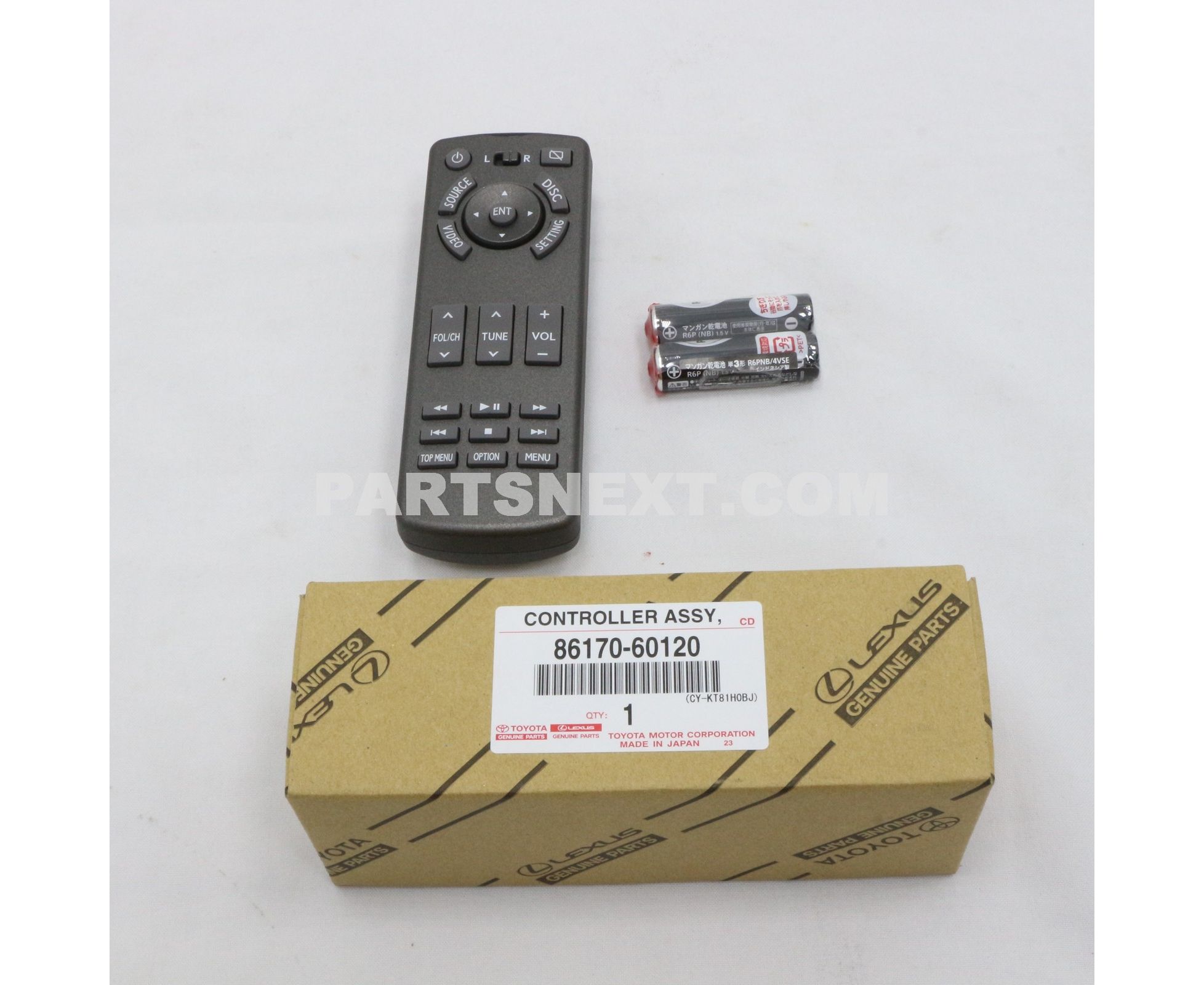 Toyota :: 86170-60120 SWITCH & VOLUME ASSY, TELEVISION