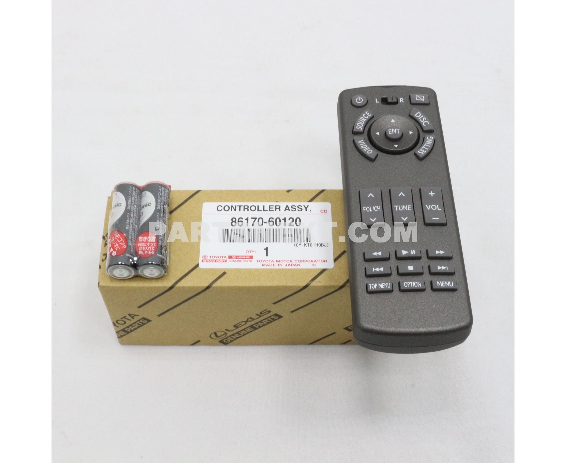 Toyota :: 86170-60120 SWITCH & VOLUME ASSY, TELEVISION