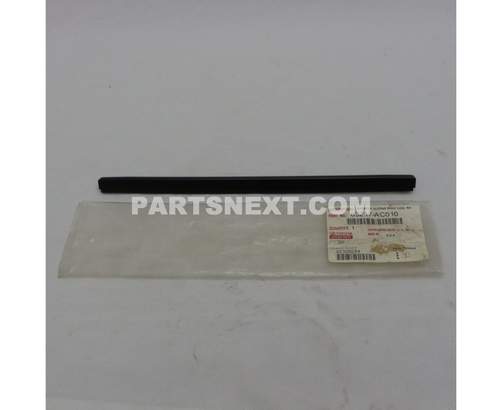 Toyota :: 63217-AC010 GARNISH, SLIDING ROOF SIDE, RH/LH