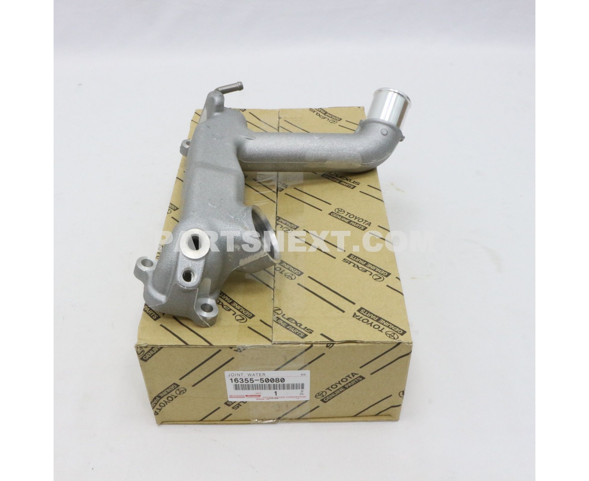 Toyota :: 16355-50080 JOINT, WATER BY-PASS, FRONT
