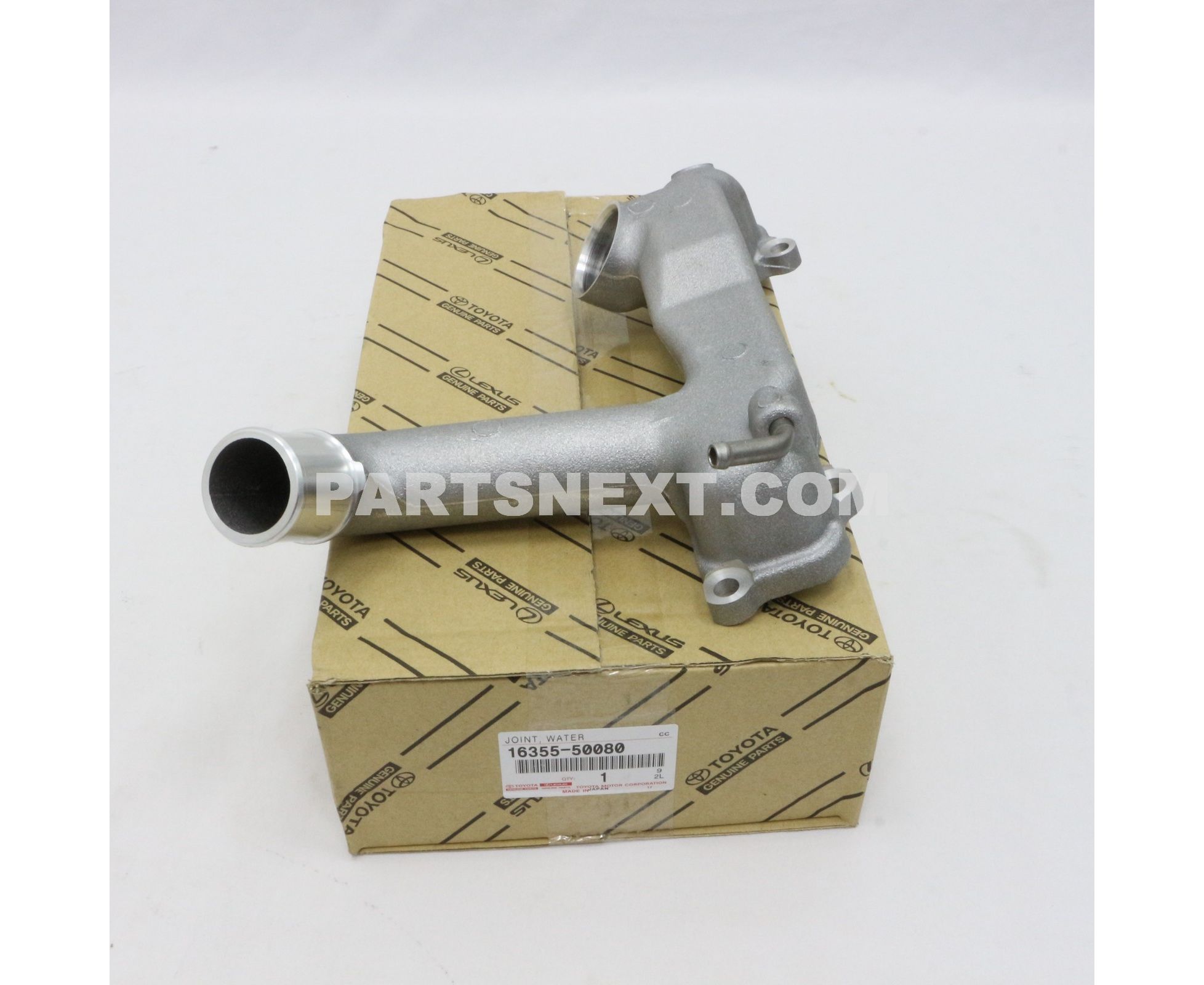 Toyota :: 16355-50080 JOINT, WATER BY-PASS, FRONT