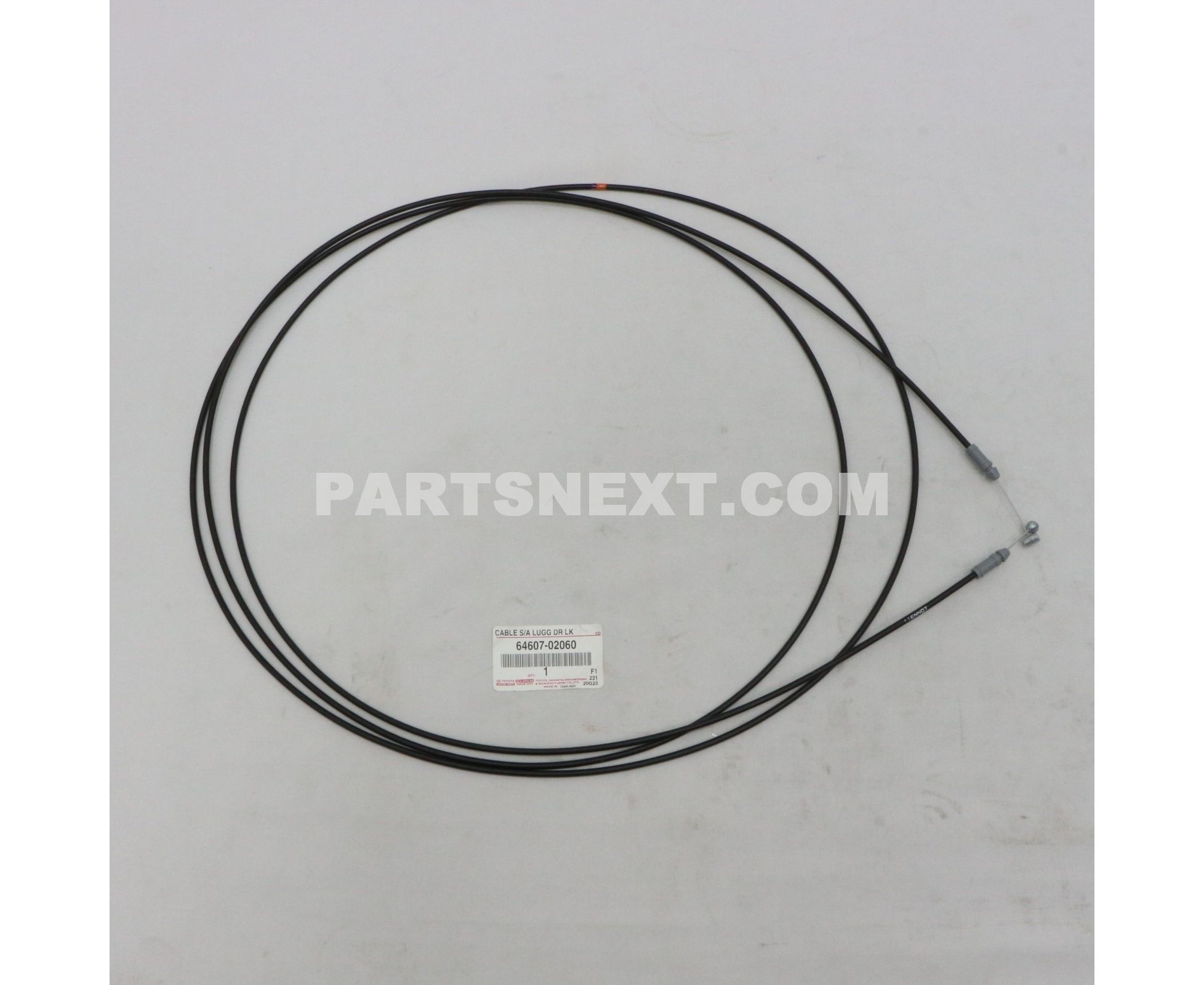 Toyota :: 64607-02060 CABLE SUB-ASSY, LUGGAGE DOOR LOCK CONTROL