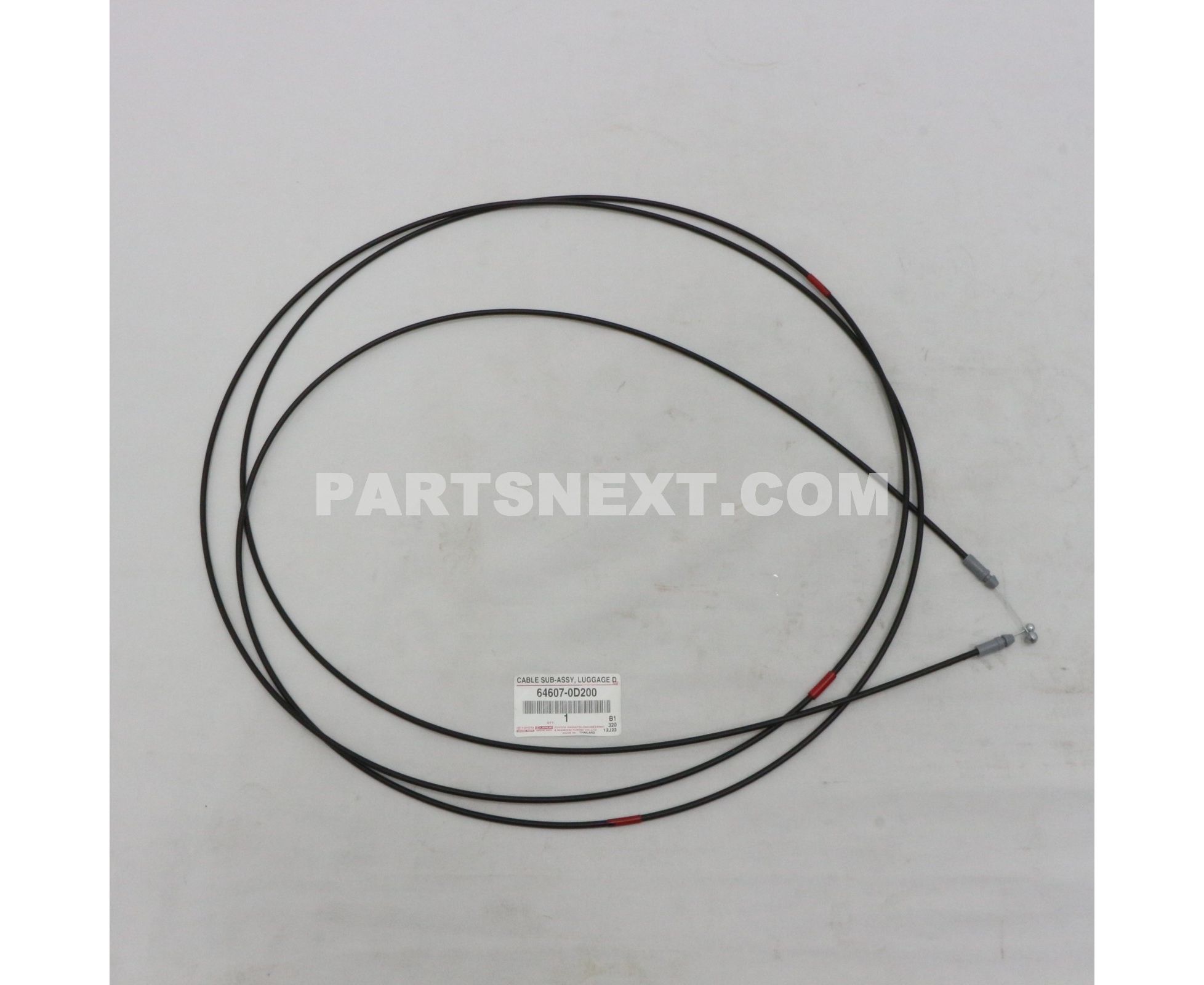 Toyota :: 64607-0D200 CABLE SUB-ASSY, LUGGAGE DOOR LOCK CONTROL