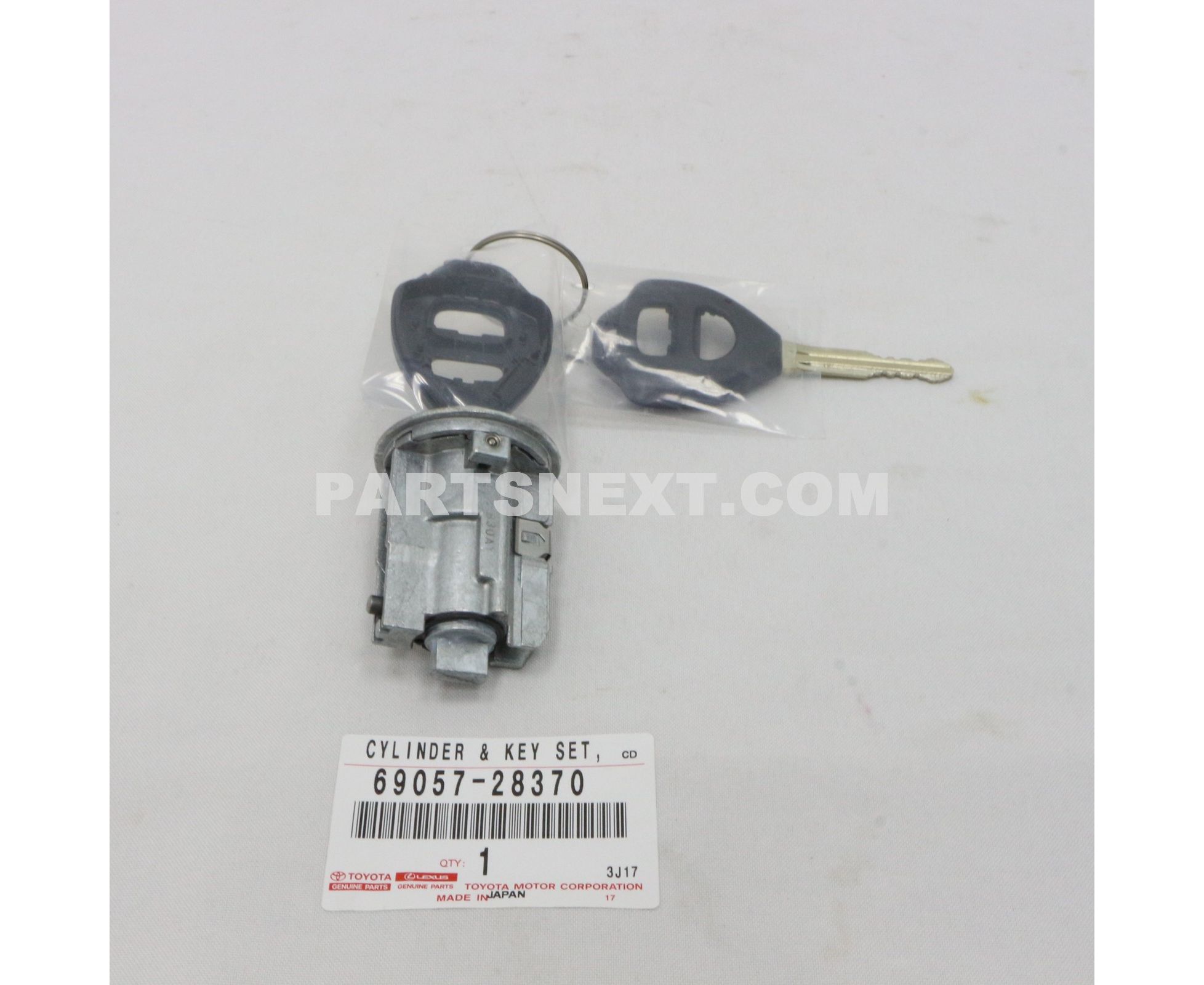 Toyota :: 69057-28370 CYLINDER & KEY SET, IGNITION SWITCH LOCK